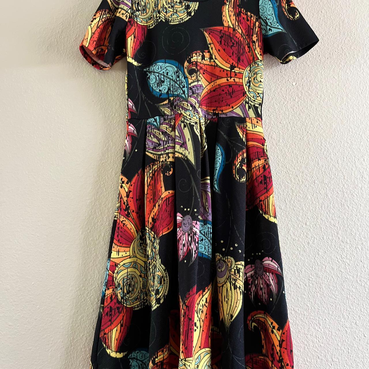 Lularoe Unicorn Fit Flare Amelia Dress - Depop