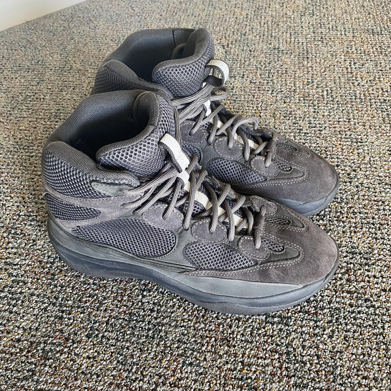 Yeezy Season 6 Desert Boots Graphite Sz/45/US... - Depop