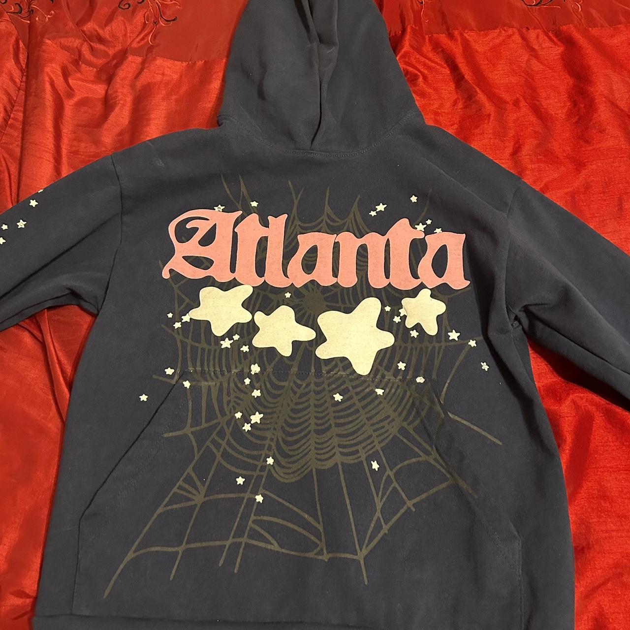 Sp5der “Atlanta” puff print Hoodie Size S Serious... - Depop