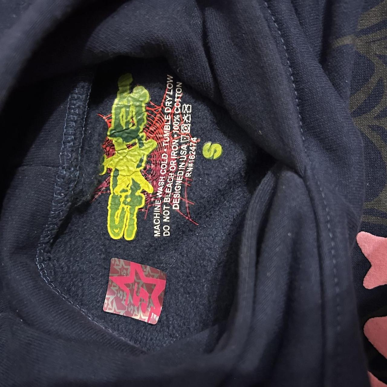 Sp5der “Atlanta” puff print Hoodie Size S Serious... - Depop