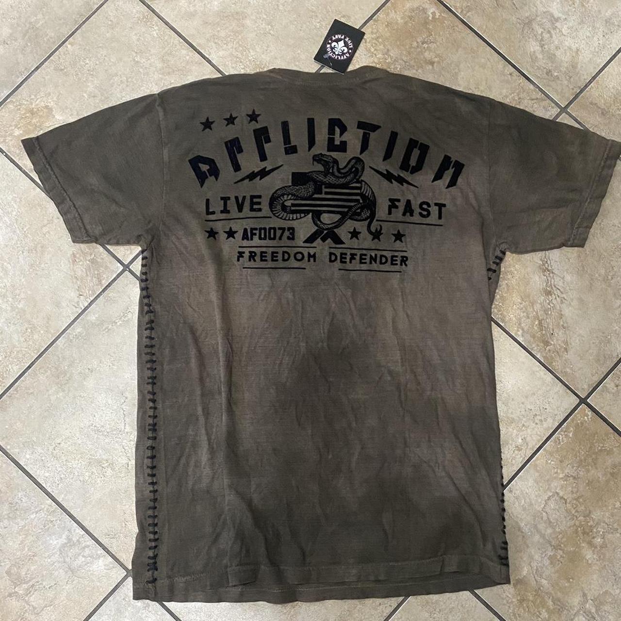 Affliction Tee shirt Brand new Large - Depop