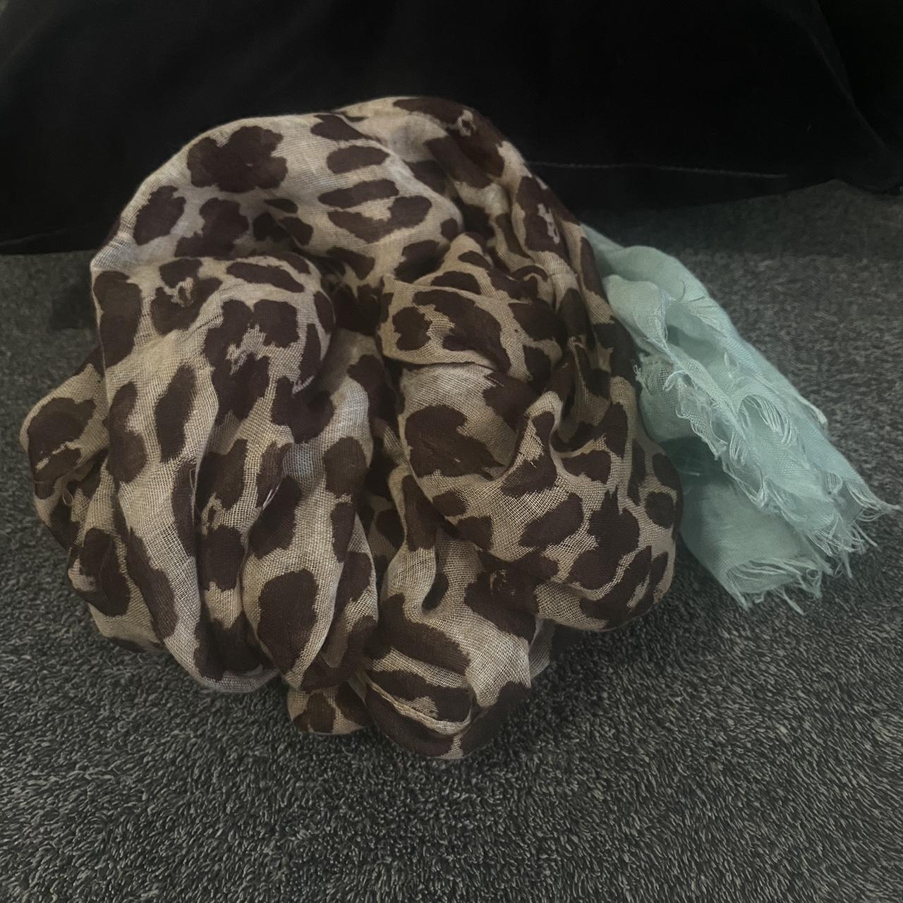 2000’s Y2K Style Leopard Print Scarf 6 Feet... - Depop