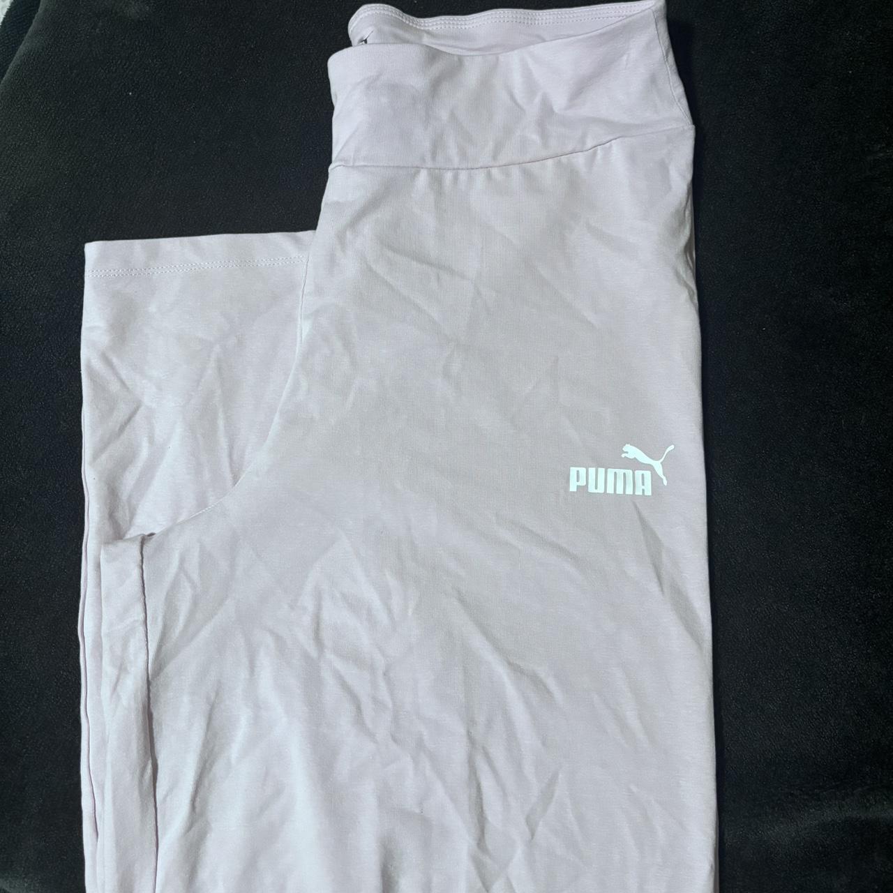 light purple puma yoga pants super comfy... - Depop