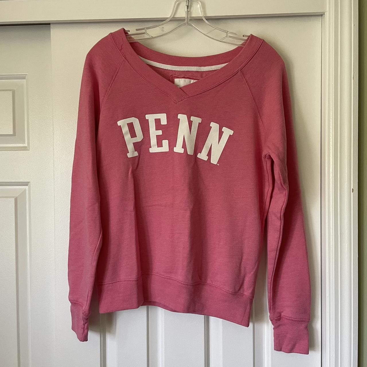 Penn V-Neck Pink Sweatshirt RedShirt is the... - Depop