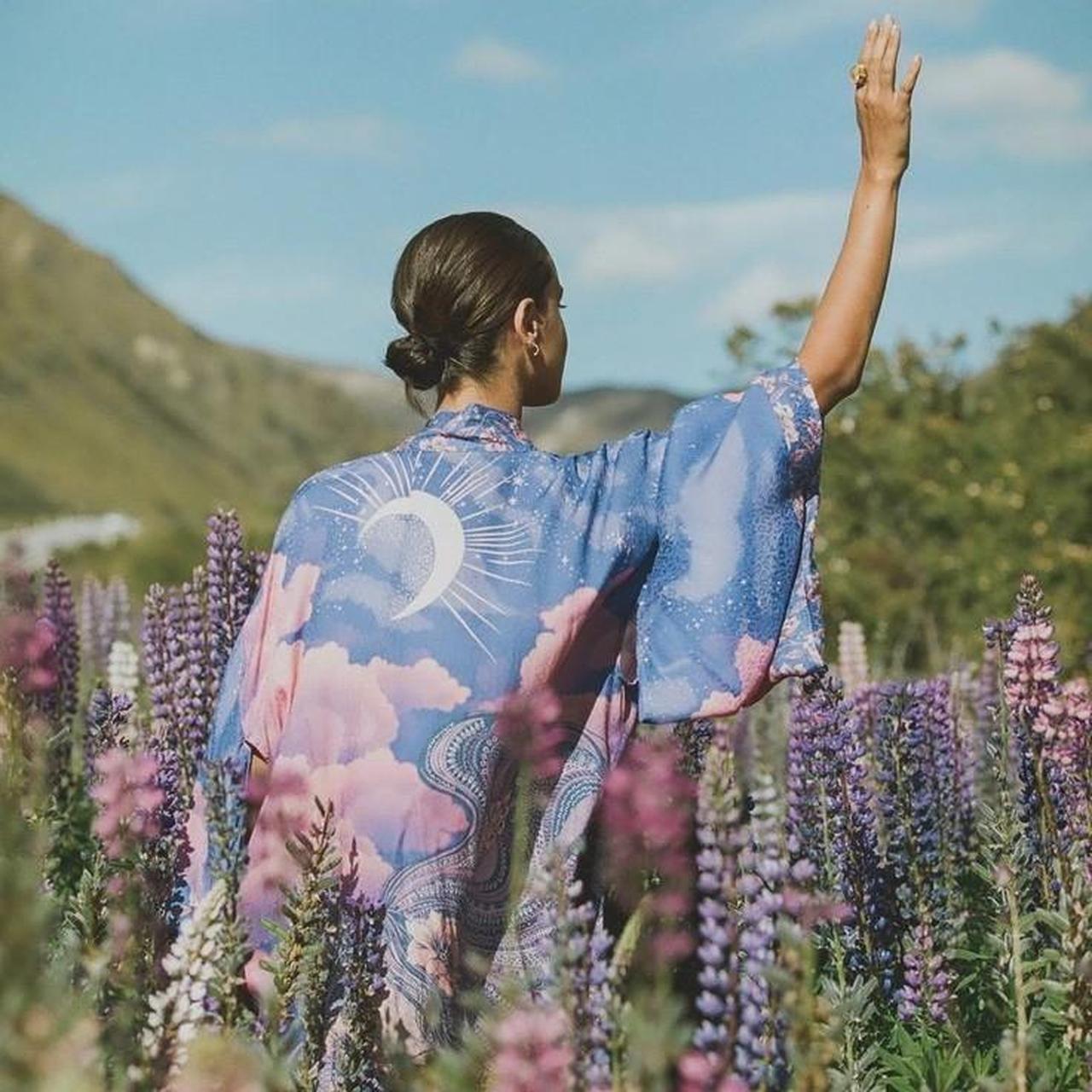 Spell Luna short robe/kimono in M/L with belt She's... - Depop