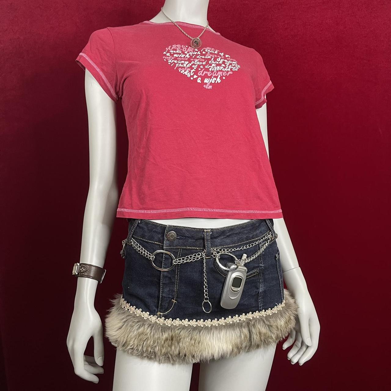 Adorable 2000s baby tee with dream writing in a... - Depop