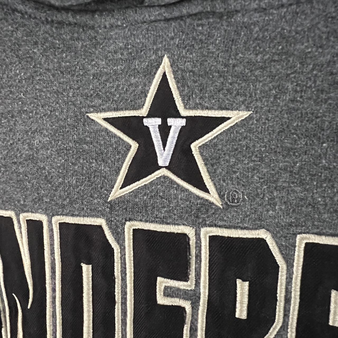 Grey Vanderbilt Commodores embroidered hoodie.... - Depop