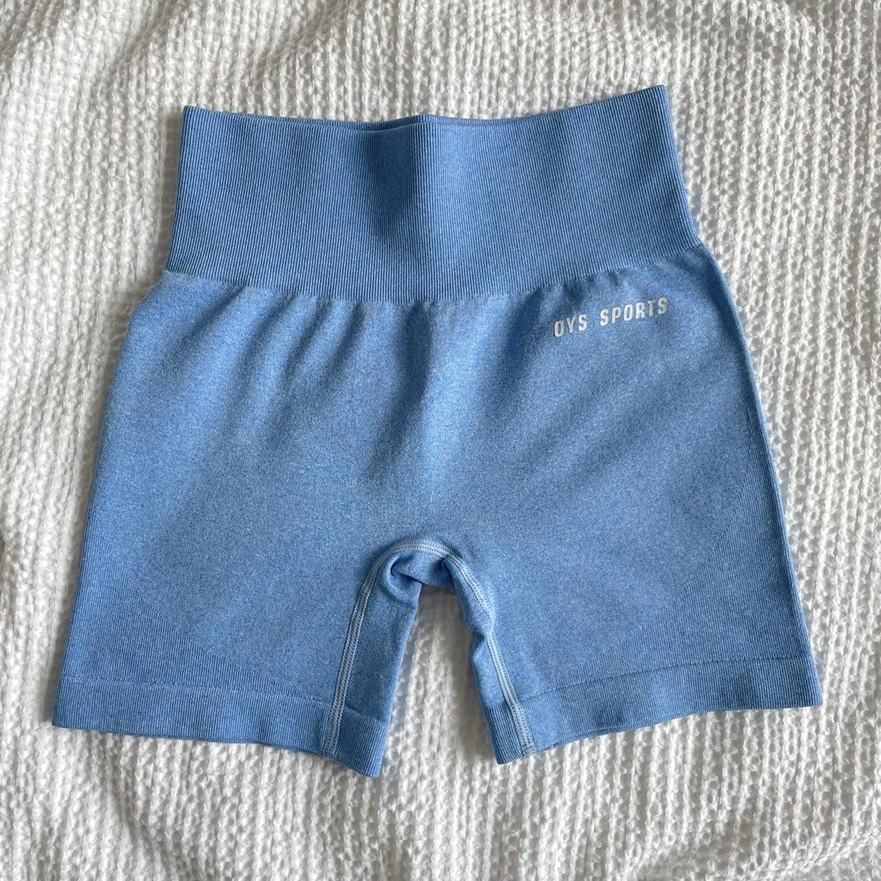 BLUE WORKOUT SHORTS super cute and comfy blue... - Depop