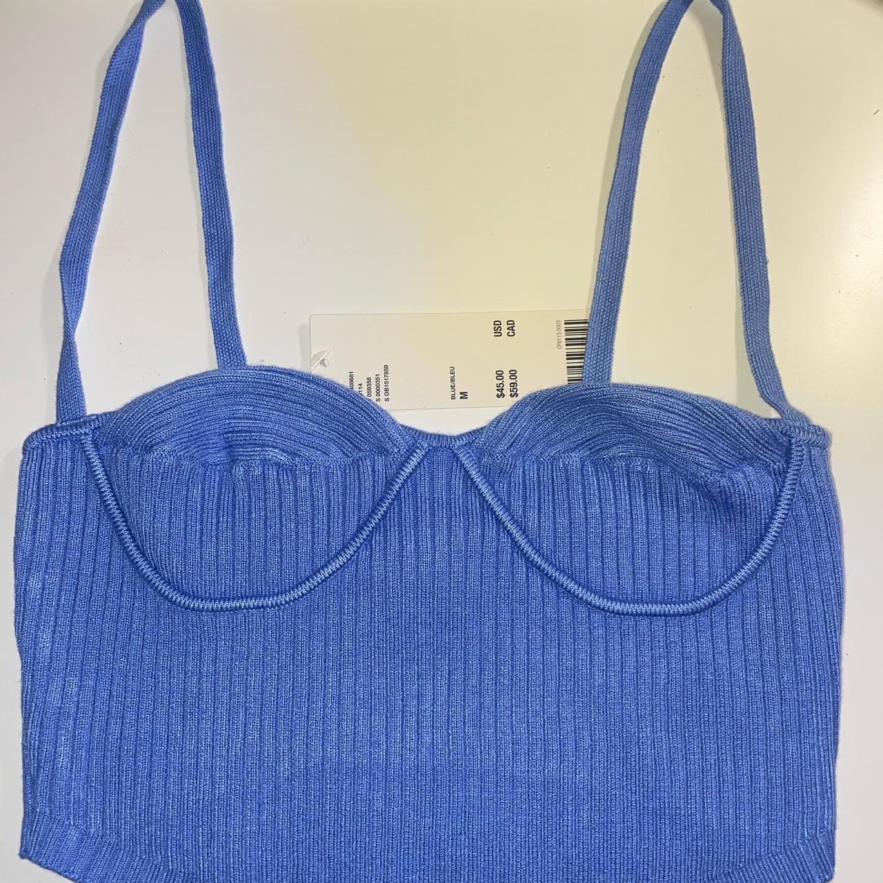 URBAN OUTFITTERS LIGHT BLUE TANK TOP -(NWT) -SIZE:... - Depop