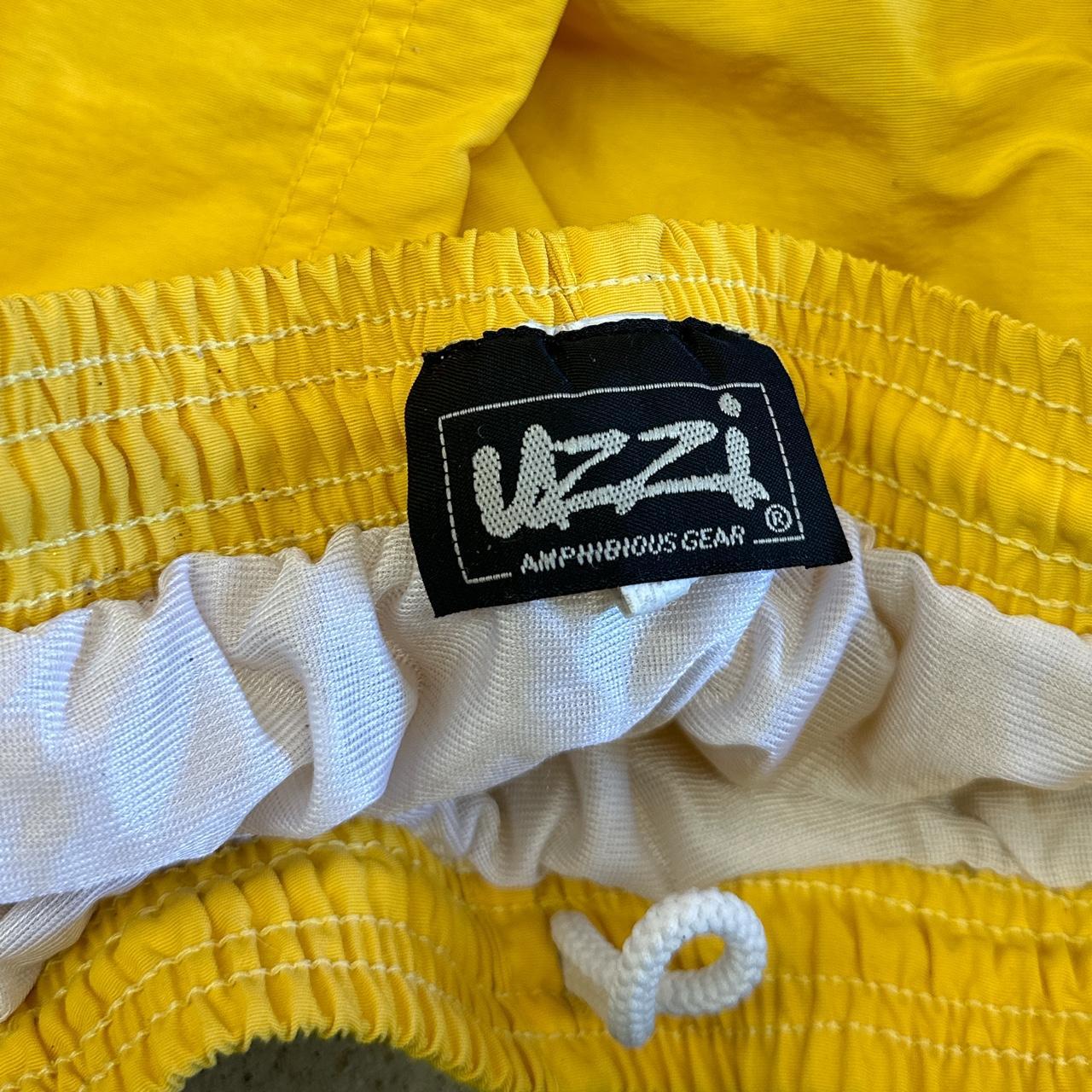 Vintage yellow swim trunks brand: uzzi tagged M... - Depop