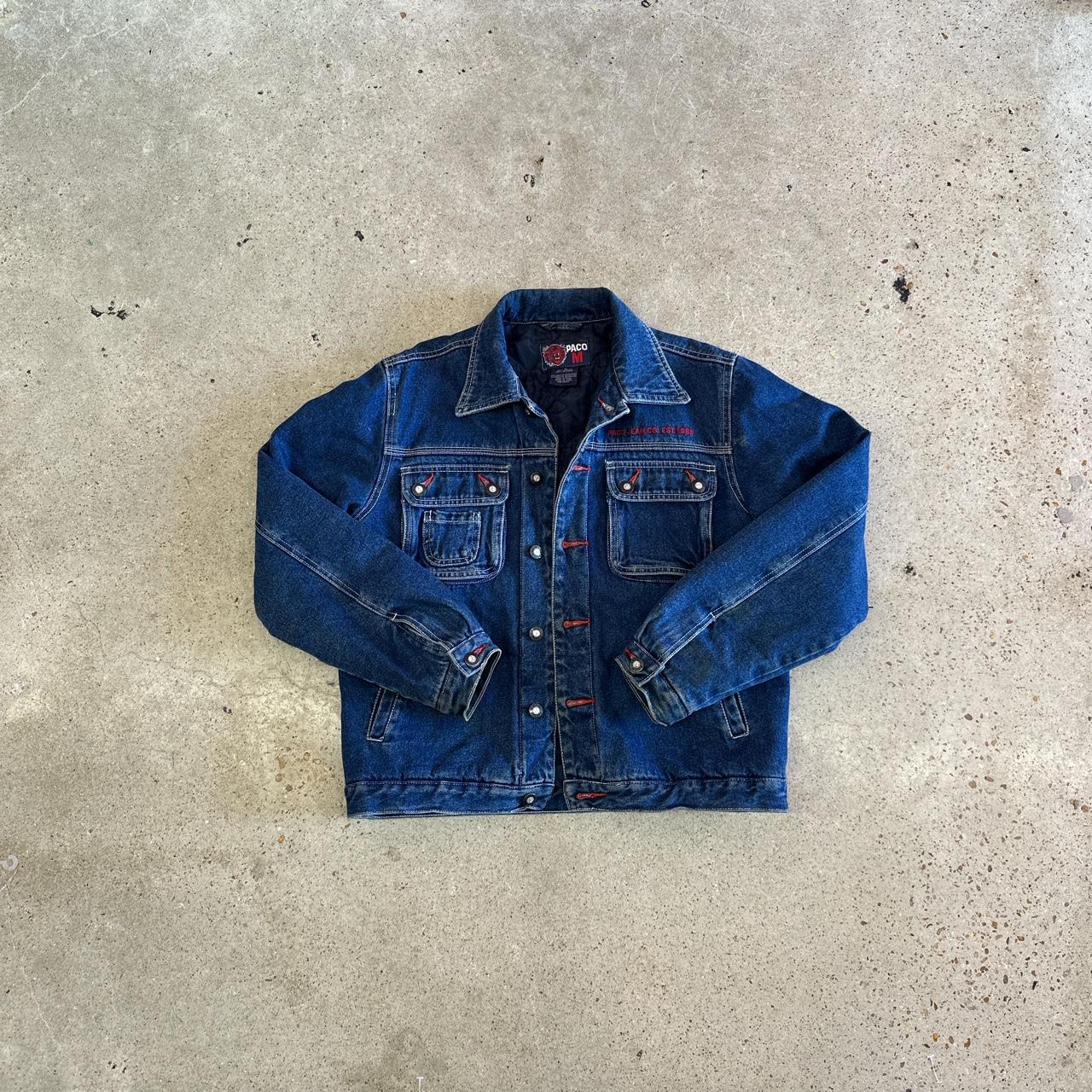 2000s Denim jacket brand: Paco jean co tagged M... - Depop