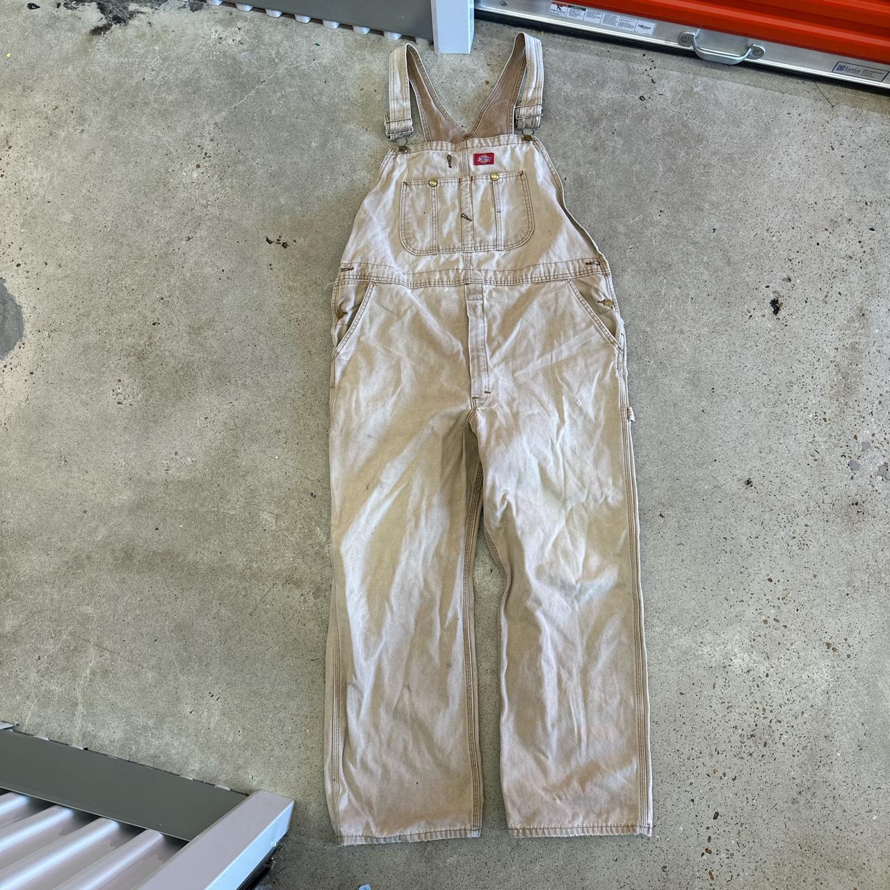 Vintage Dickies Overalls Tagged 42x30 30inseam... - Depop