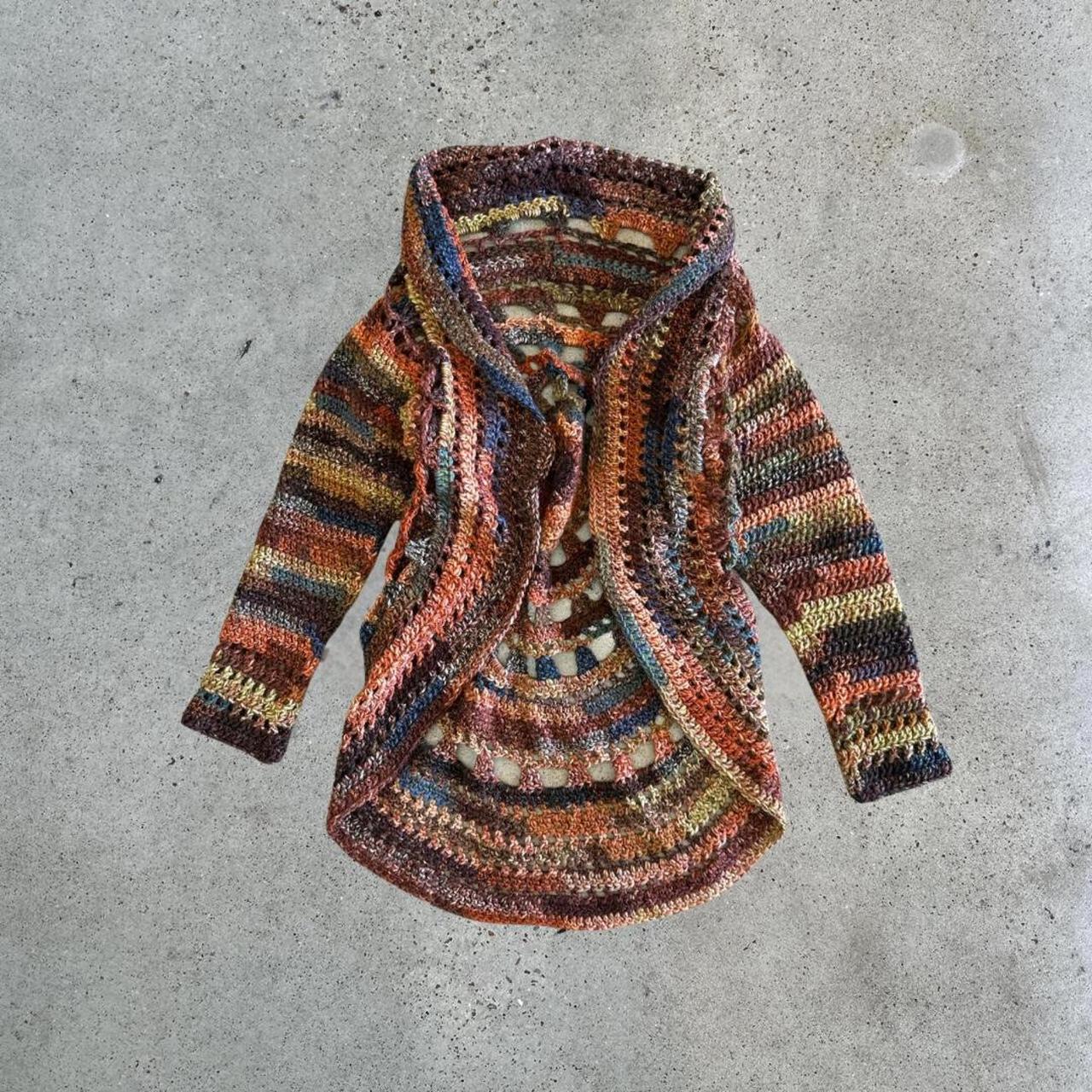 Handmade crochet cardigan I’m a M for reverence in... - Depop