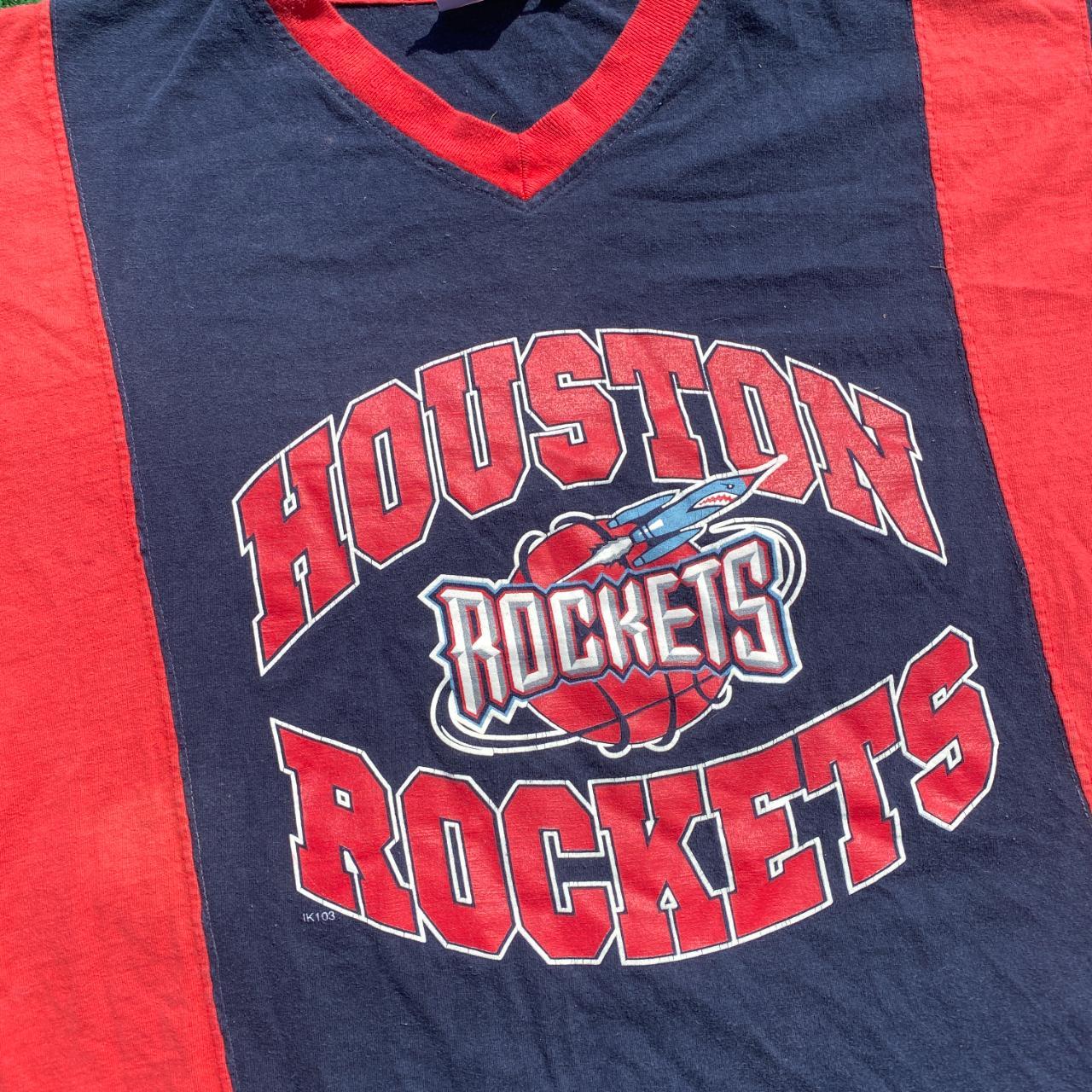 1997 Houston Rockets Tee fade LARGE - Depop