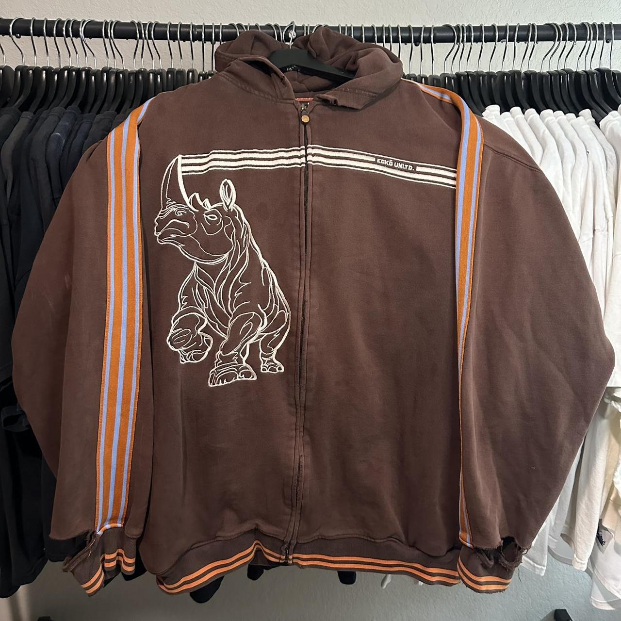 ECKO Unltd brownrhino core track jacket skater,... | Depop