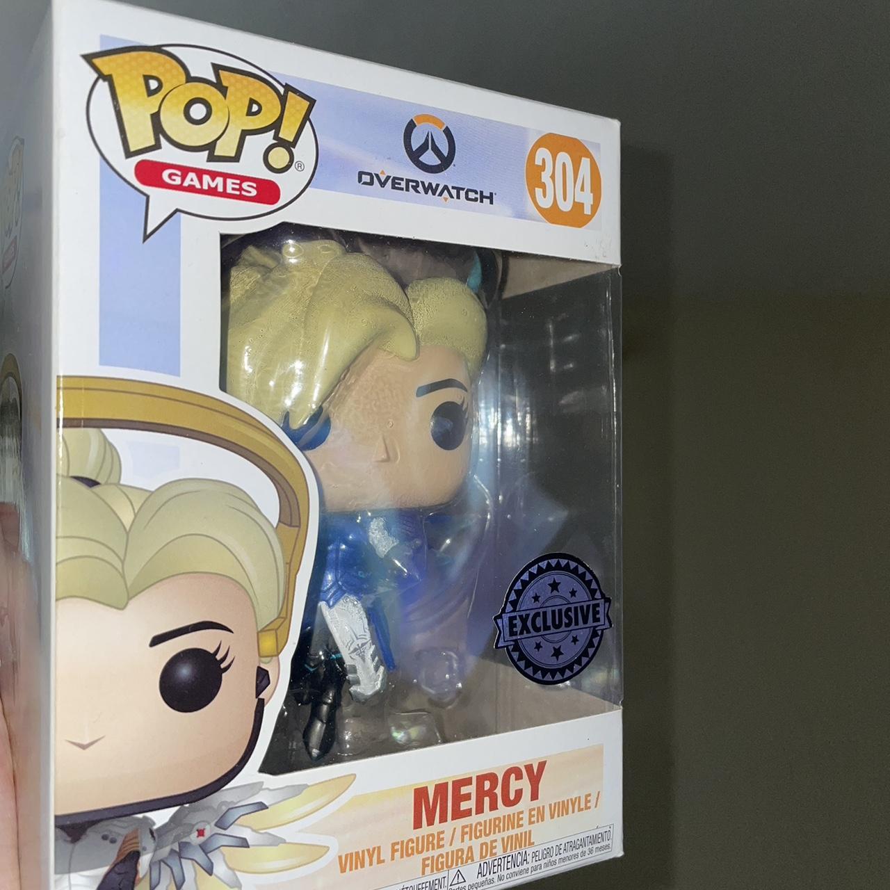 Overwatch Mercy (Cobalt) 304 Pop Figure EXCLUSIVE -... - Depop