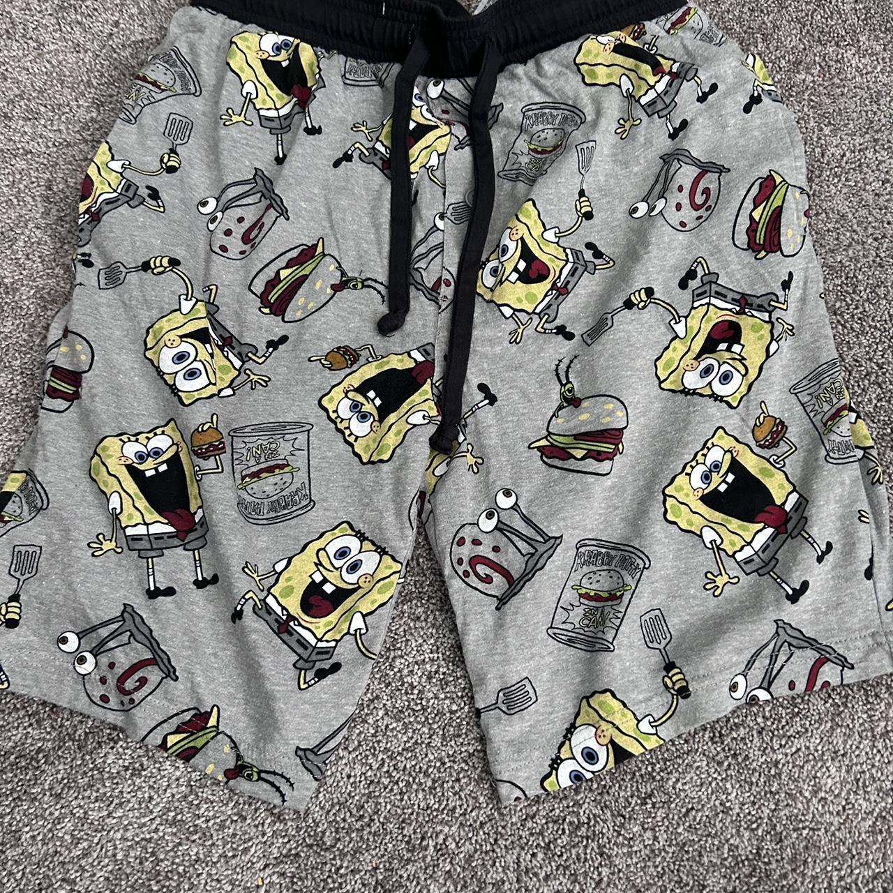 medium spongebob shorts. bought these as a joke.... - Depop