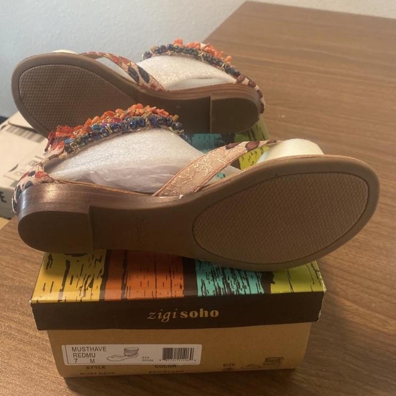 New Zigi Soho Women's Beabed Gladiator Flat Sandals... - Depop