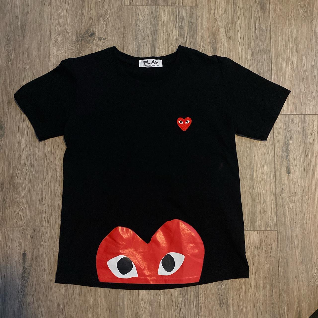 CDG Tee shirt Size M Worn Tiny little stain Not... - Depop