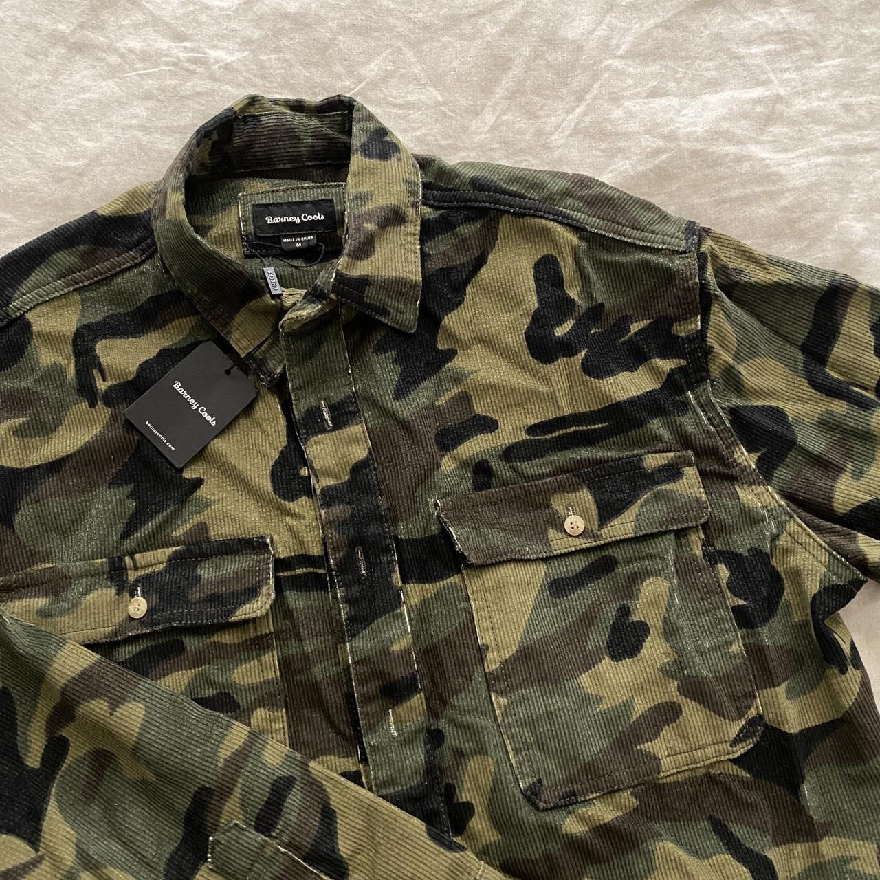 Barney Cools camo light corduroy shirt jacket Size... - Depop