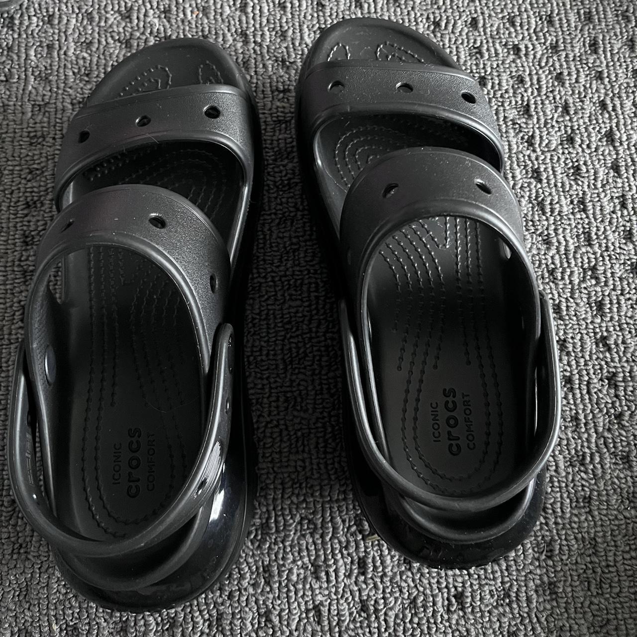 Super cute chunky croc sandals! Marked a size 7 but... | Depop