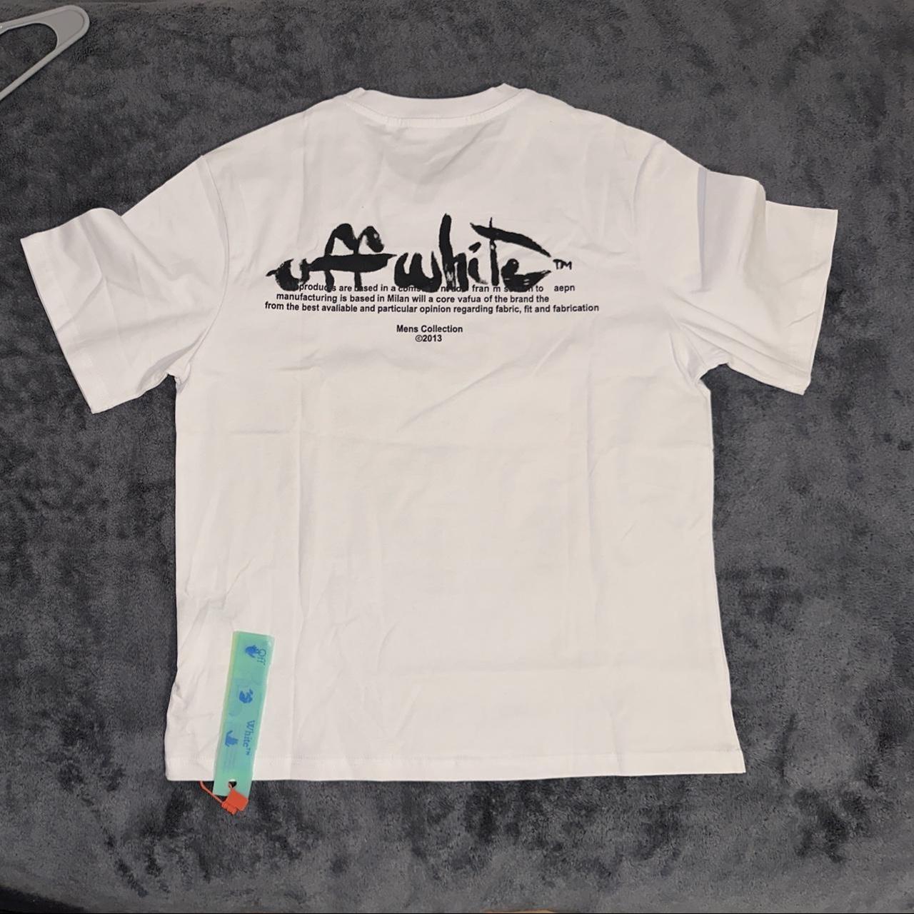 OFF-WHITE Paint Script Skate T-shirt, Size M, New... - Depop