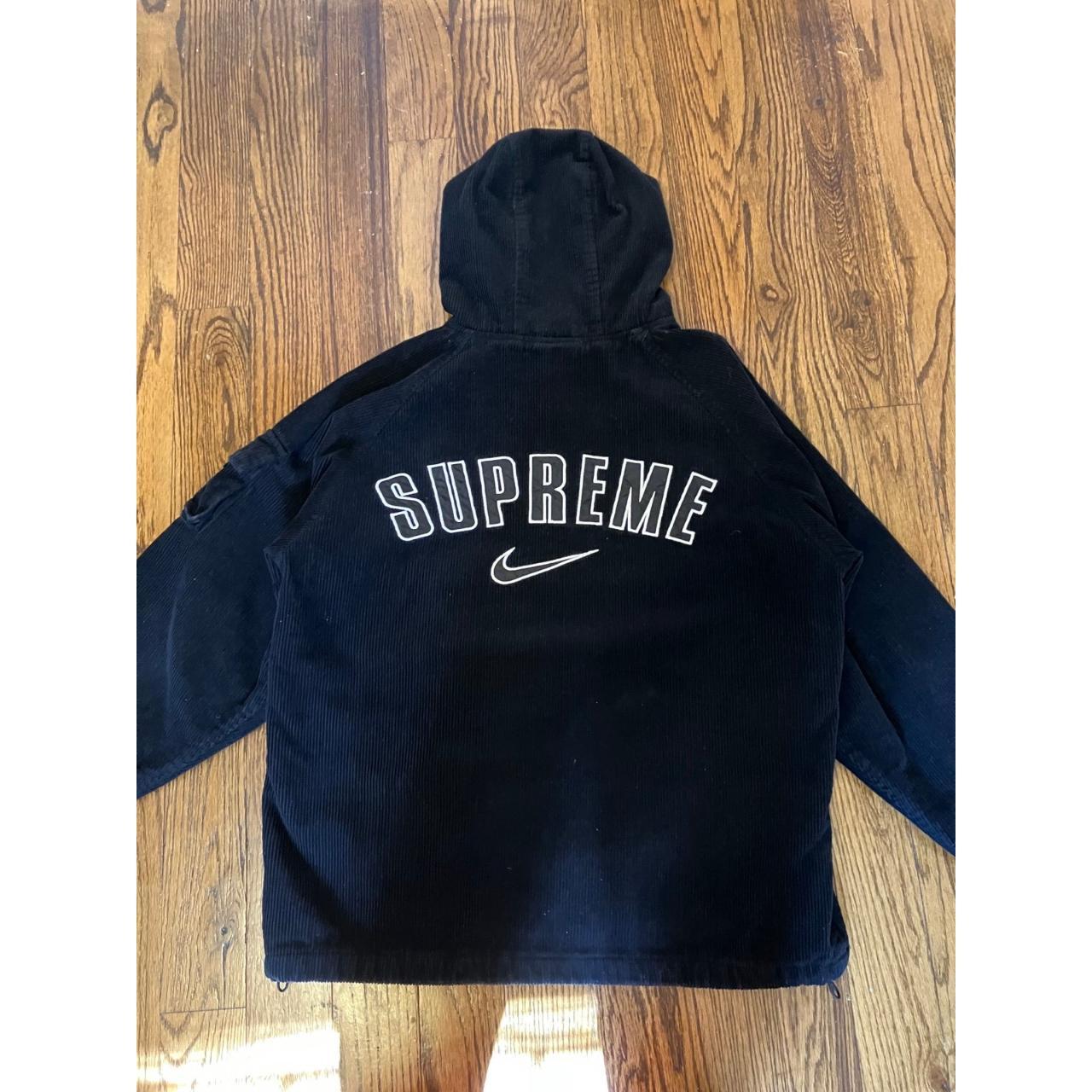 Supreme Nike Arc Corduroy Hooded Jacket Size... - Depop