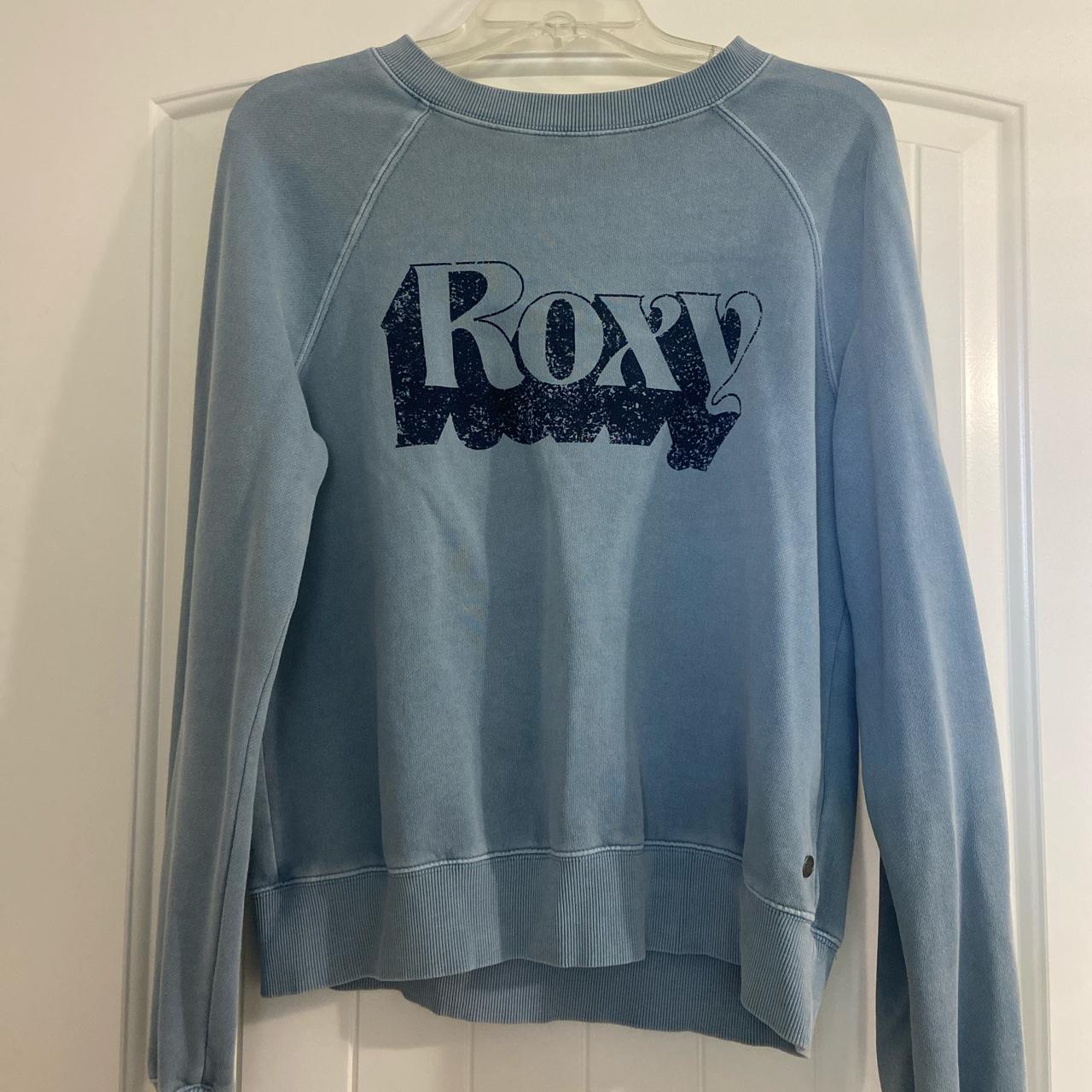 Blue Roxy Crewneck - Depop