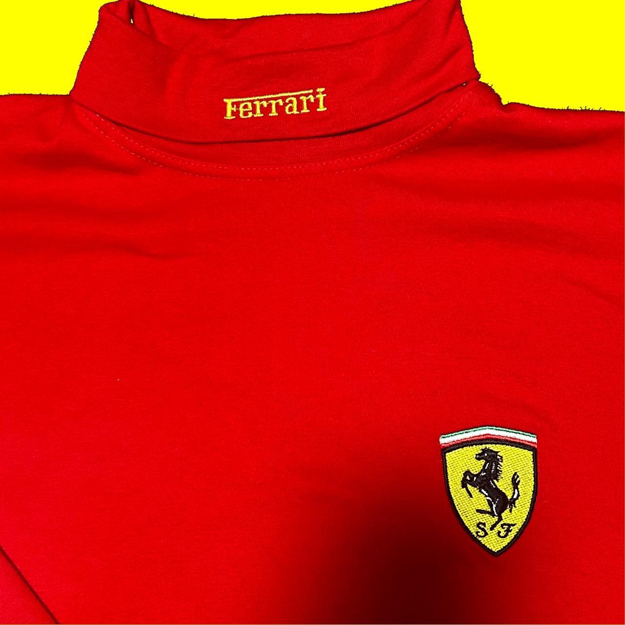 Vintage 1996 Ferrari embroidered turtleneck by nice... - Depop