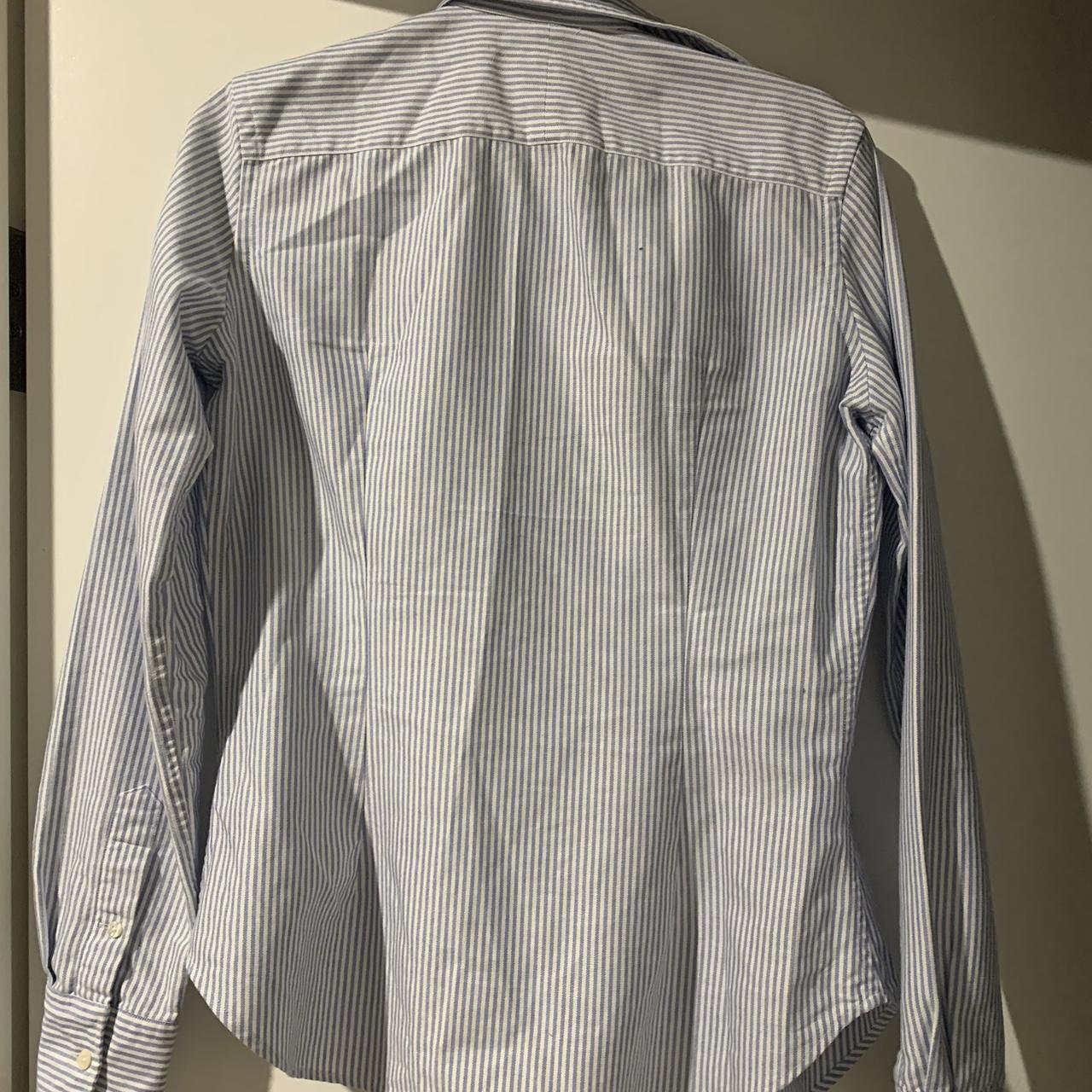 Ralph Lauren pinstripe button up Women’s Size 4... - Depop