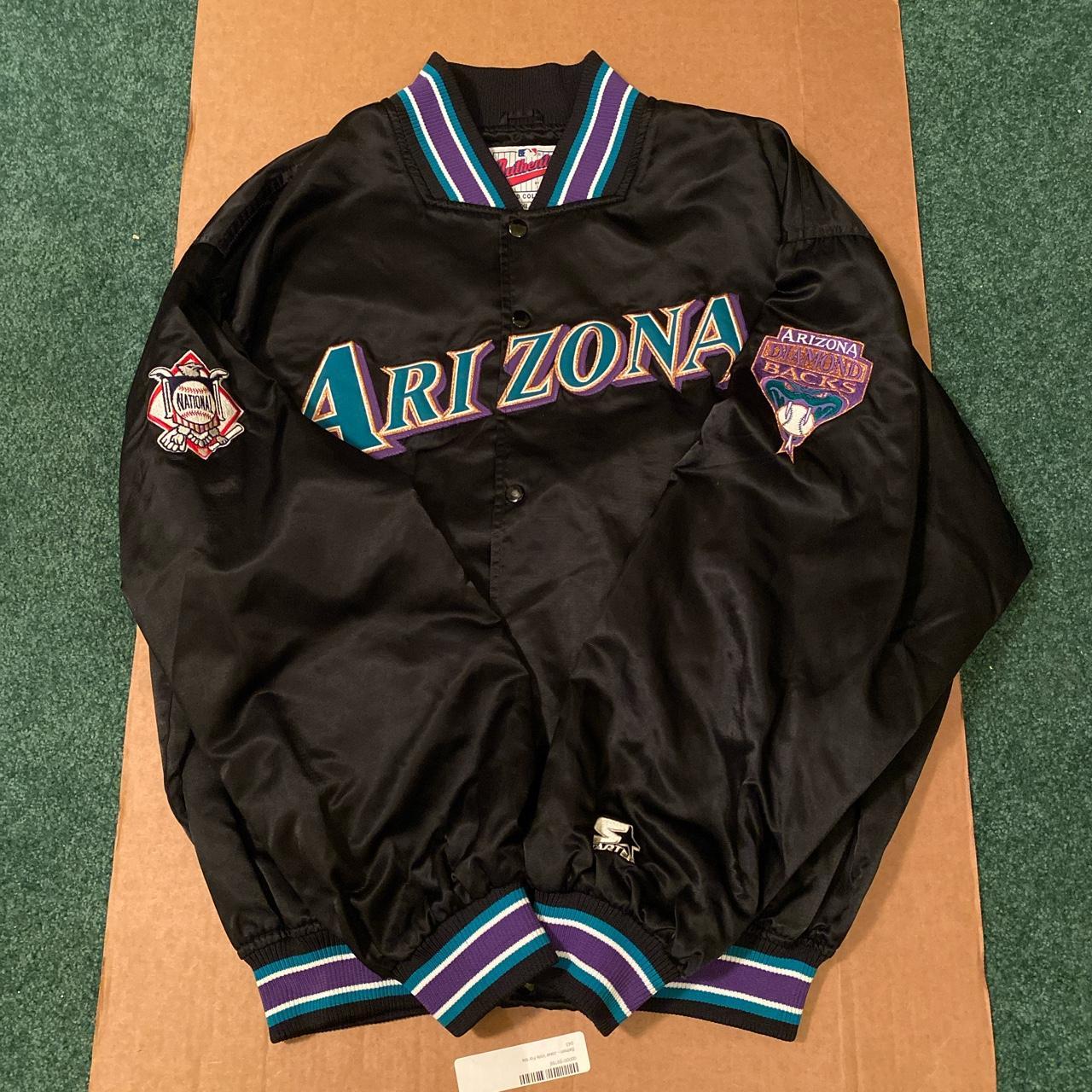 vintage arizona diamondbacks satin starter... - Depop
