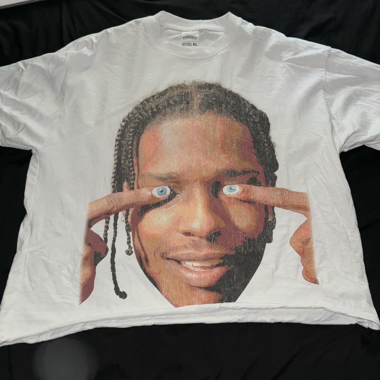 Cropped Asap Rocky Graphic Tee Good condition Dm... - Depop