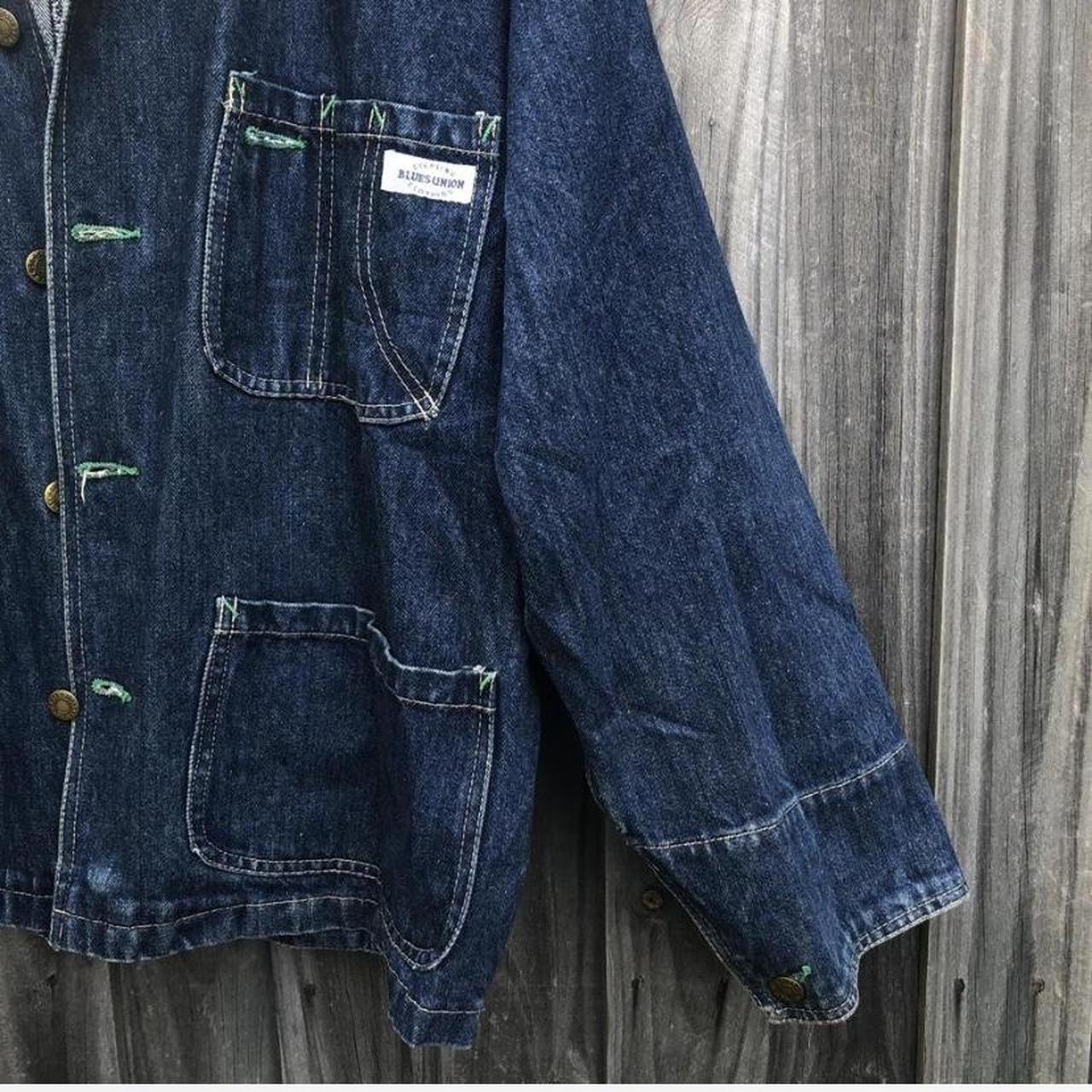 True vintage 1980s blue union denim jacket - Depop