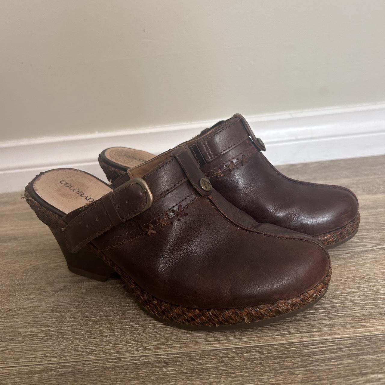 vintage Colorado clogs🤎 these unique shoes are in... - Depop