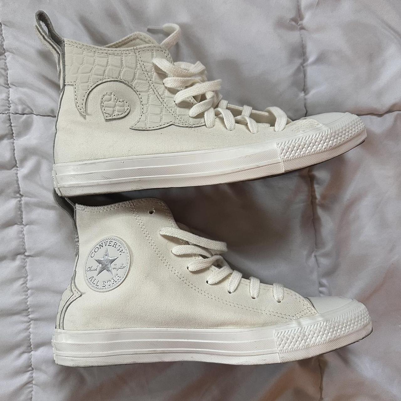 Chuck Taylor All Star Western high top in vintage... - Depop