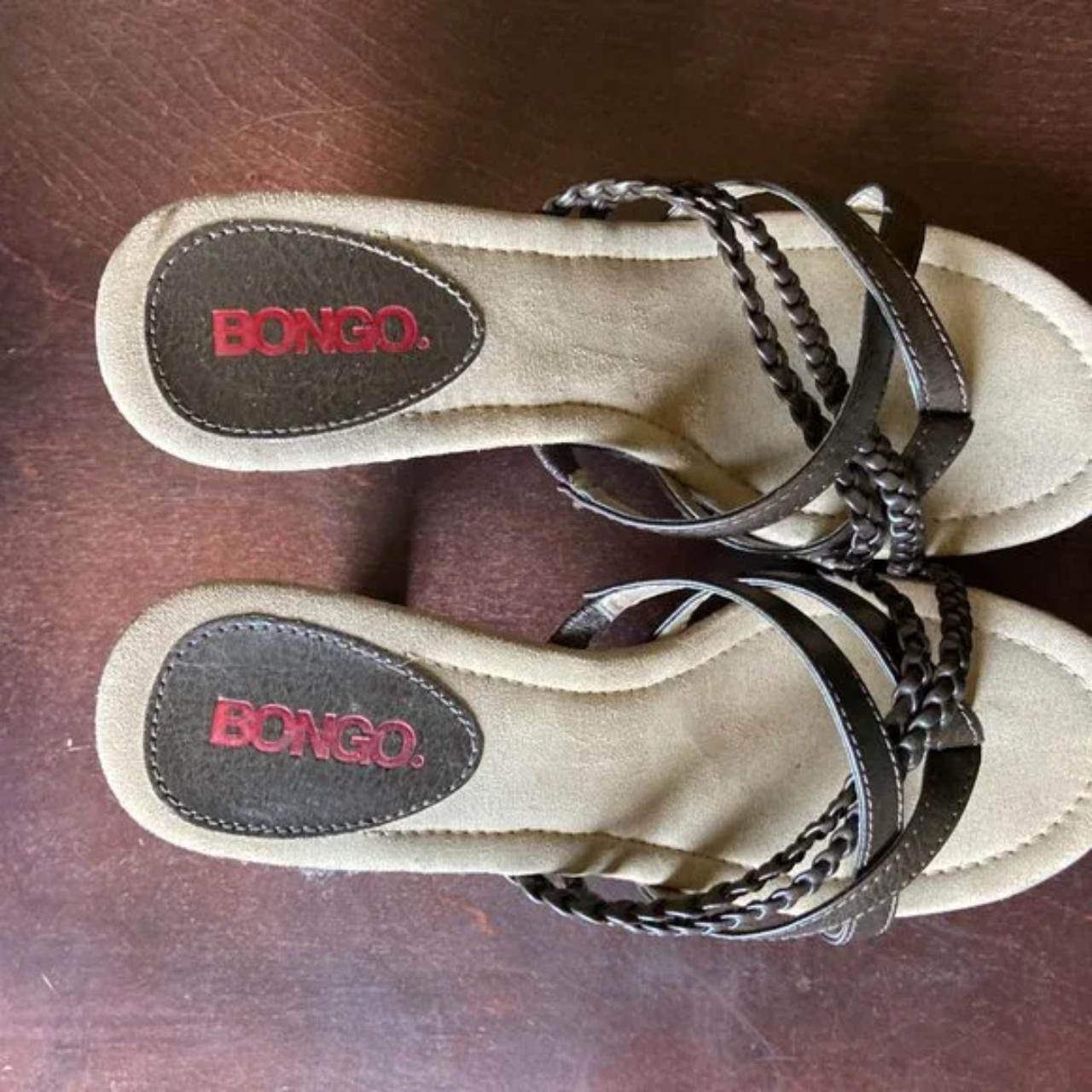 Vintage Bongo Heel Strap Sandal Size 6.5 Vintage... - Depop