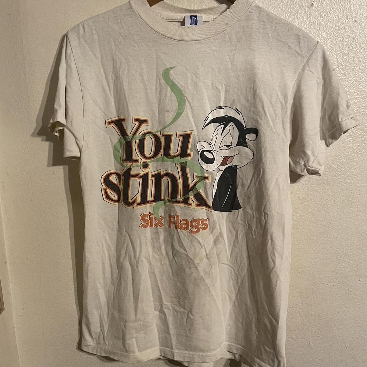 Vintage Warner Bros. Pepe Le Pew “You Stink” T-Shirt... | Depop