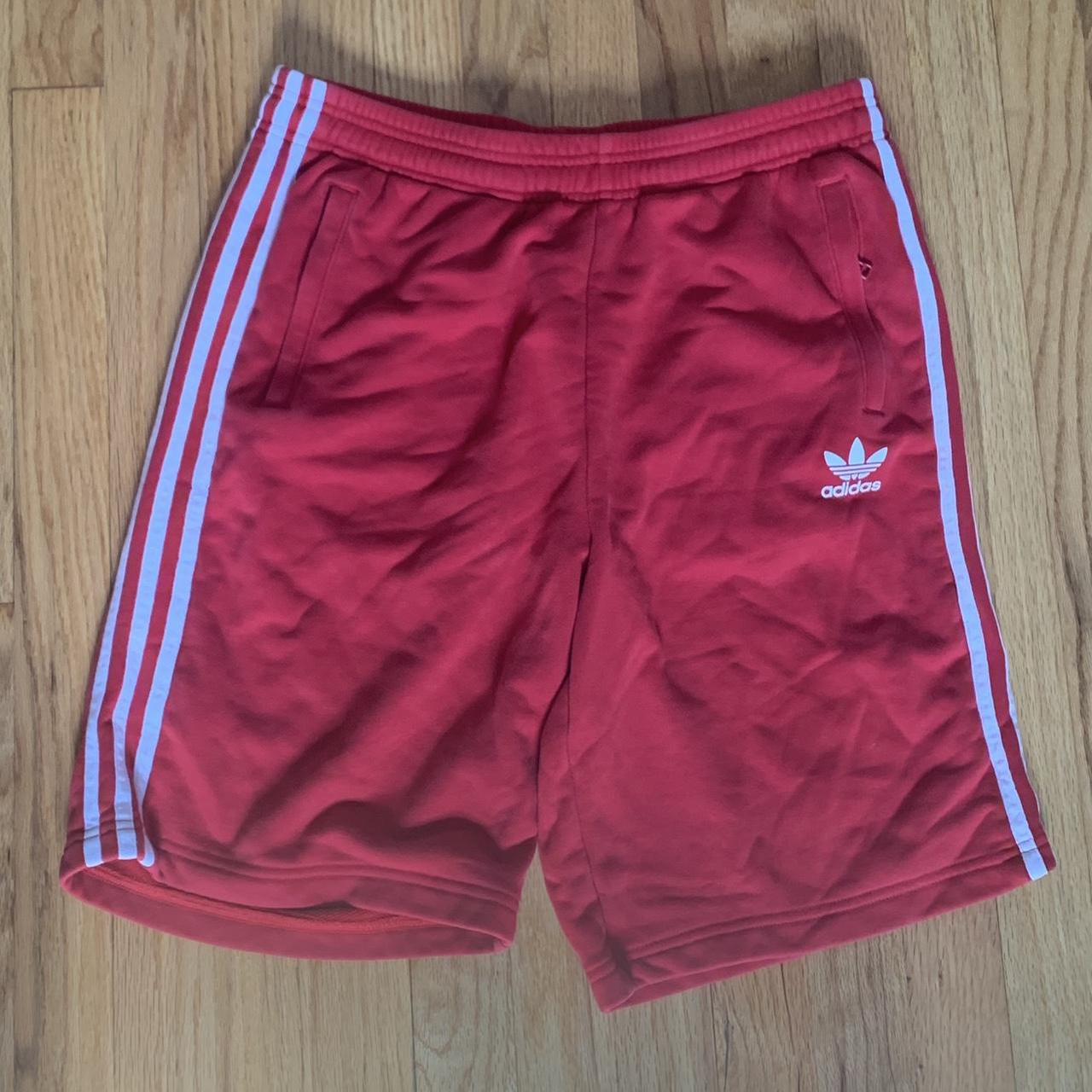 Red Adidas Shorts - Depop