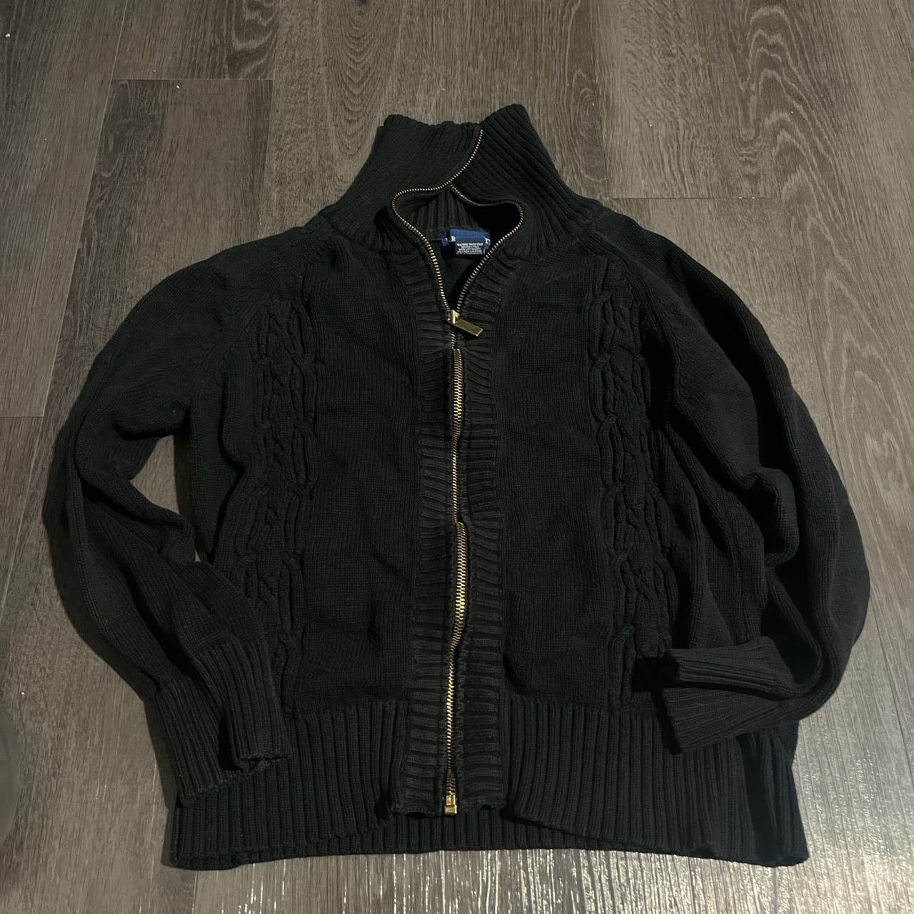 Black Karen Scott Zip up Sz- Wmns S - Depop