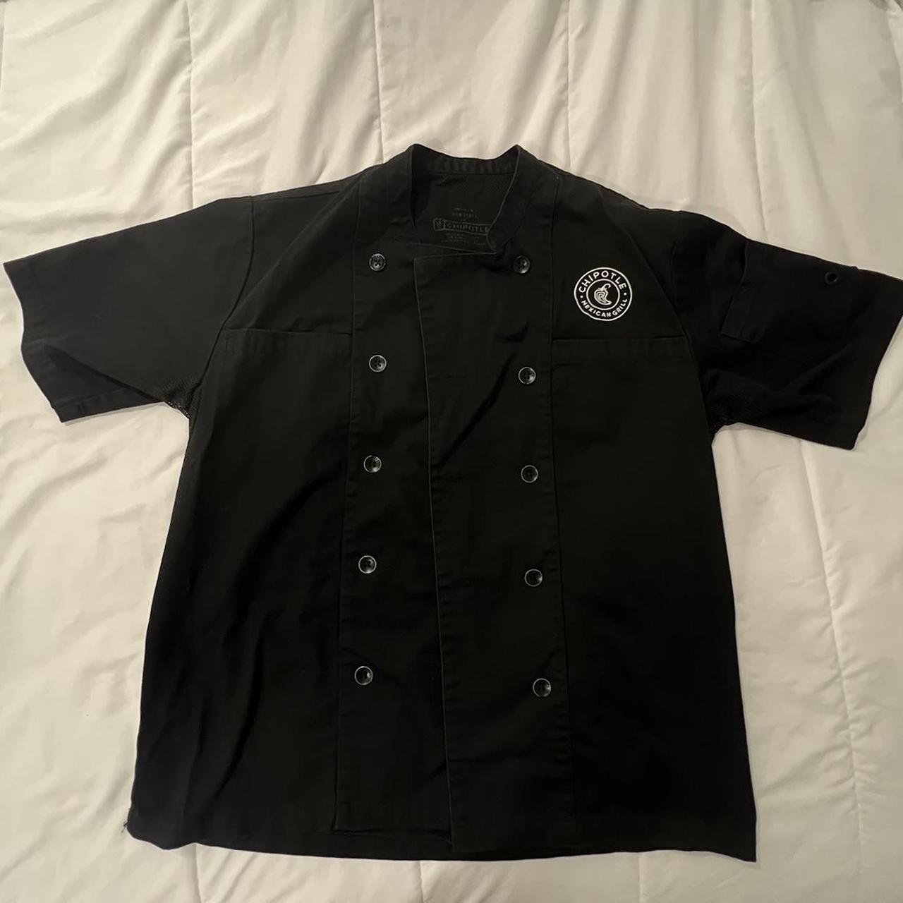 REAL Chipotle Chef coat UNISEX M Netting under arms... - Depop