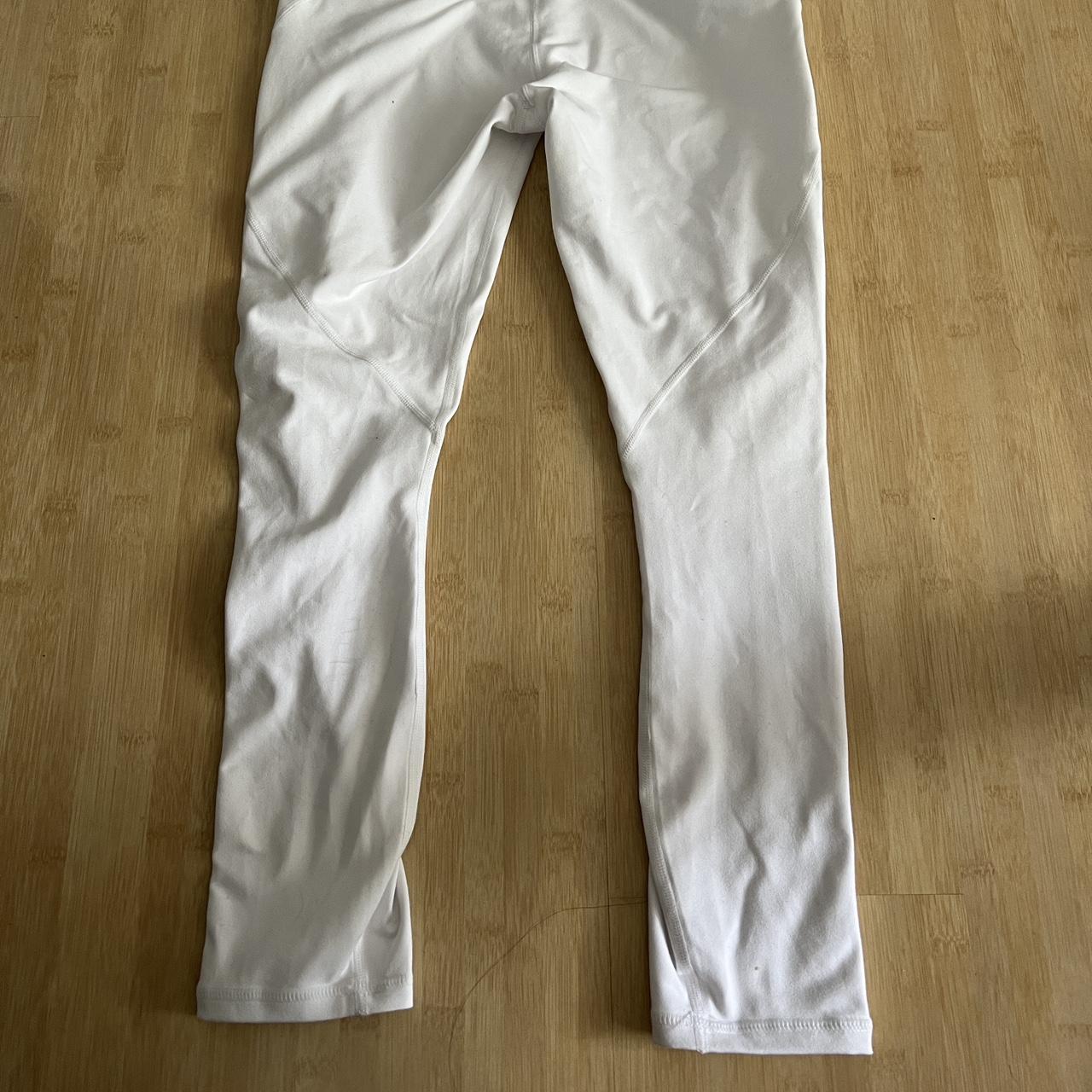 White fabletics leggings - Depop
