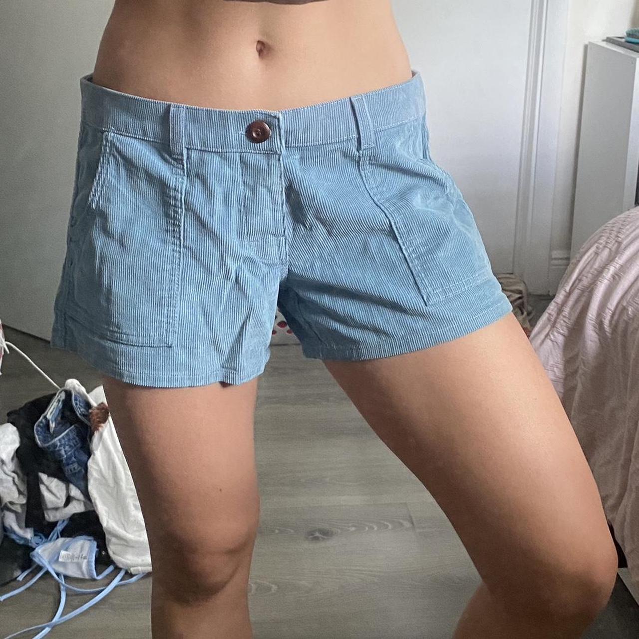 these are super cute light blue pair of shorts. They... - Depop
