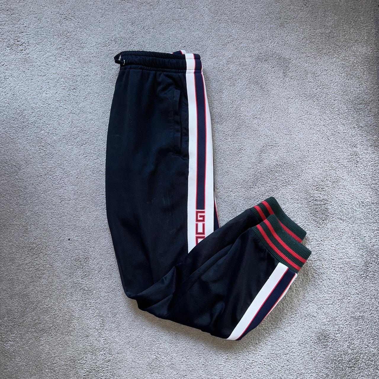 Men’s Gucci Tech Tracksuit Bottoms Black bottoms... - Depop