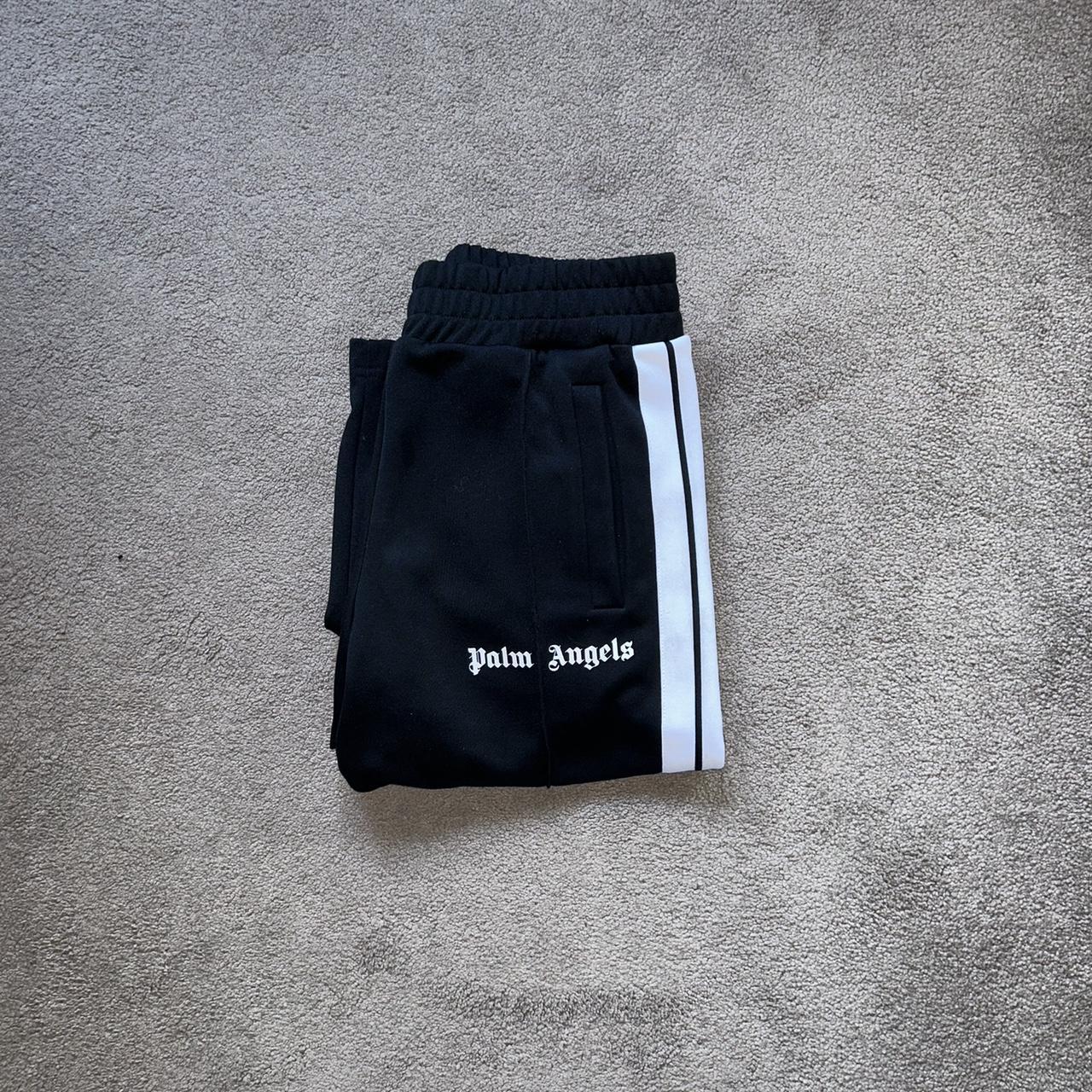 Men’s Black Palm Angels Tracksuit bottoms Black... - Depop