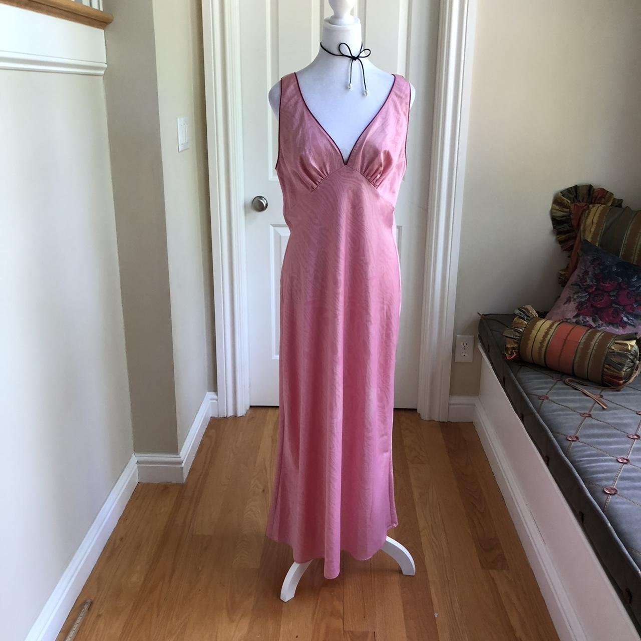 Fernando Sanchez Maxi Dress Vintage in Pink Pattern... - Depop