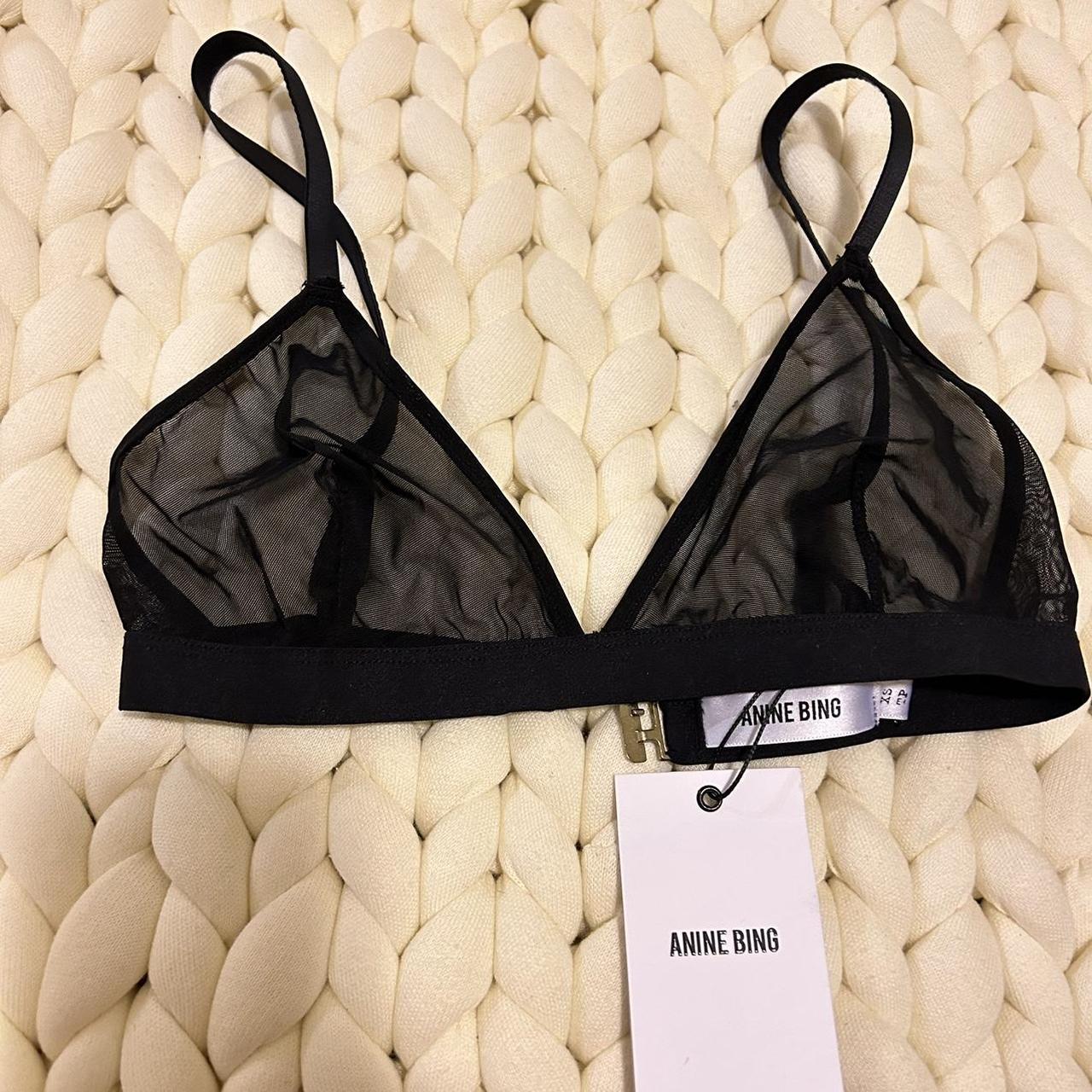 Anine Bing Mesh bra New with tag XS Originally $90 - Depop