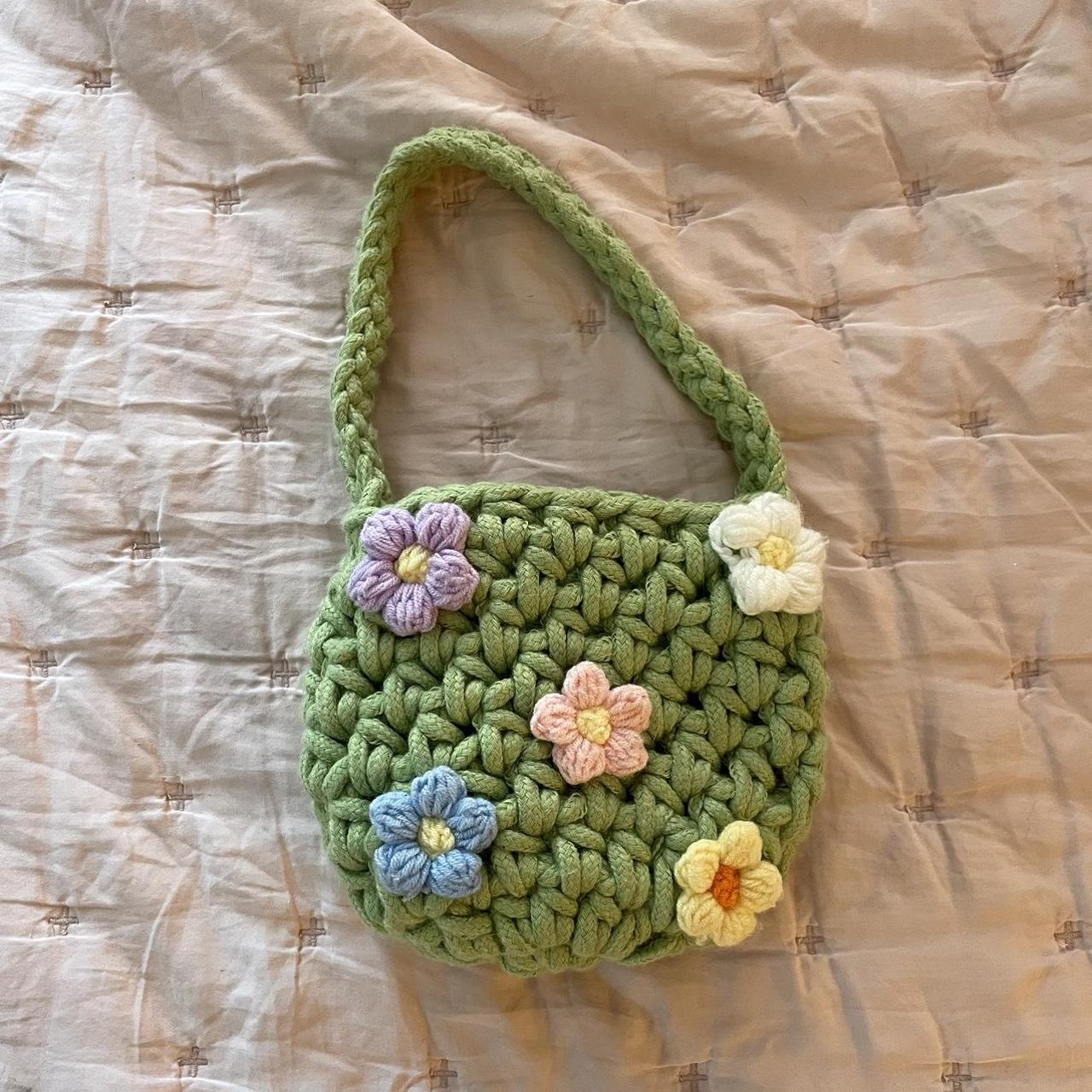Green Small Flower Bag Indie/preppy - Depop