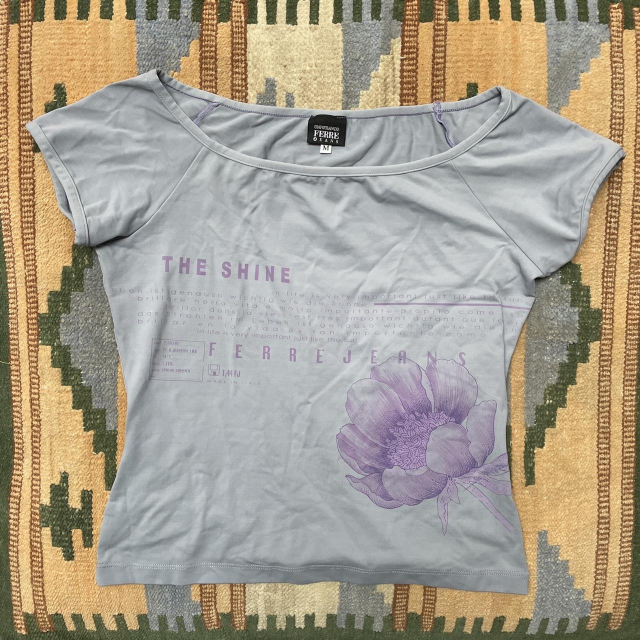 Vintage purple graphic top. States size M fits more... - Depop