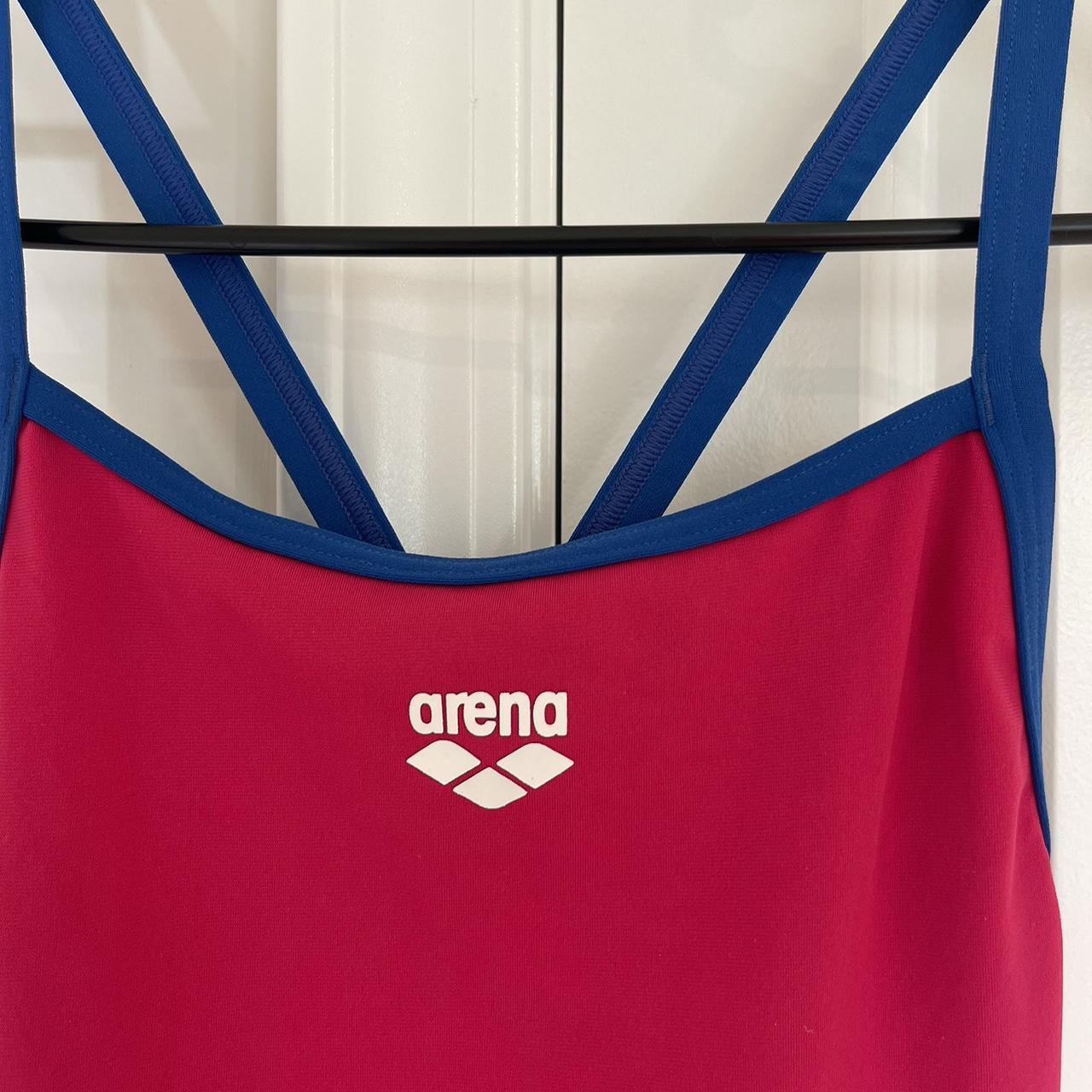 Arena Team Stripe Super Fly Back One Piece Swimsuit... | Depop