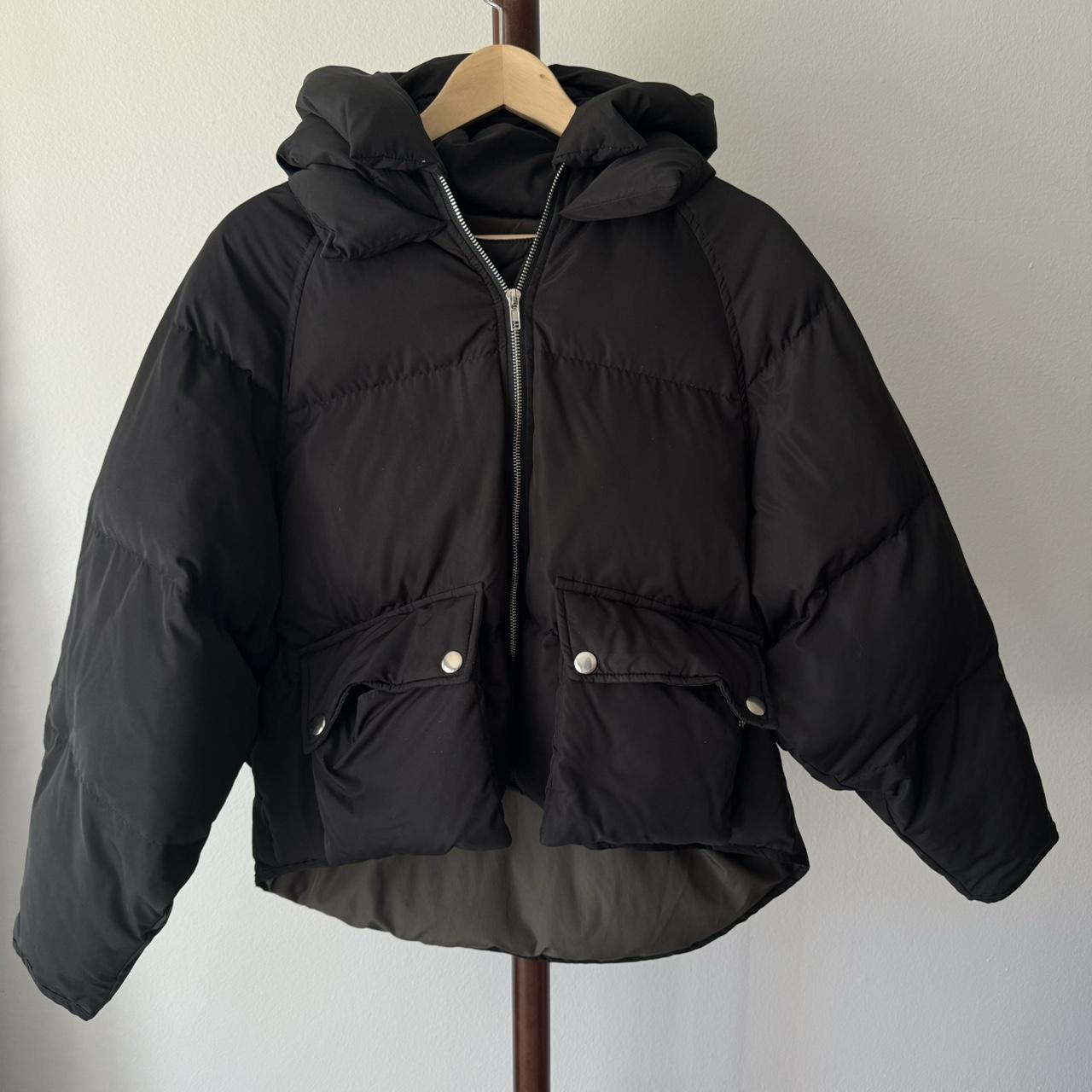 Oversized Hooded Puffer Jacket Worn a couple times.... - Depop